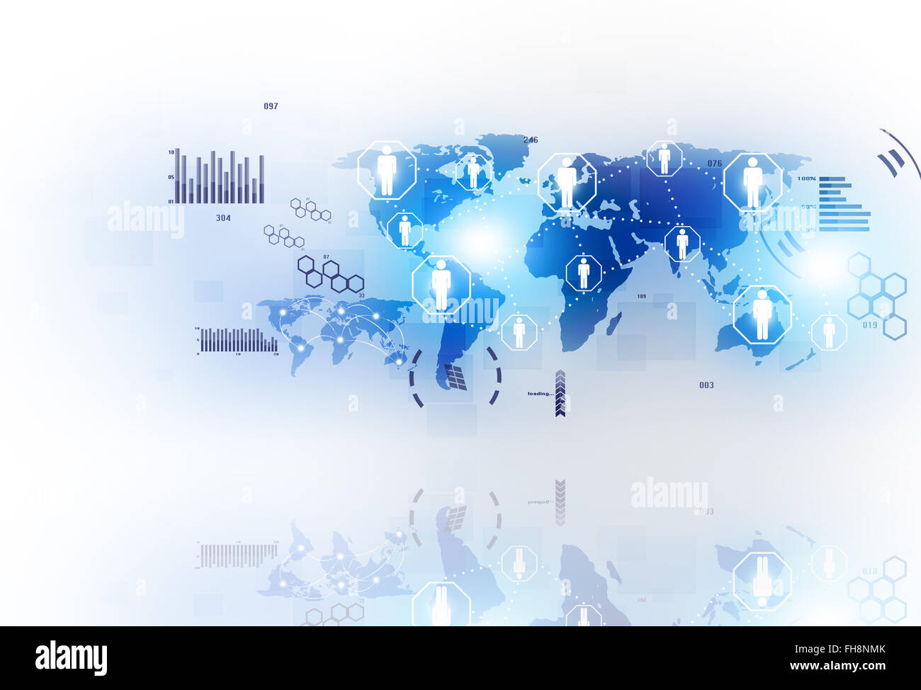 network concept global internet connections technology background Stock ...