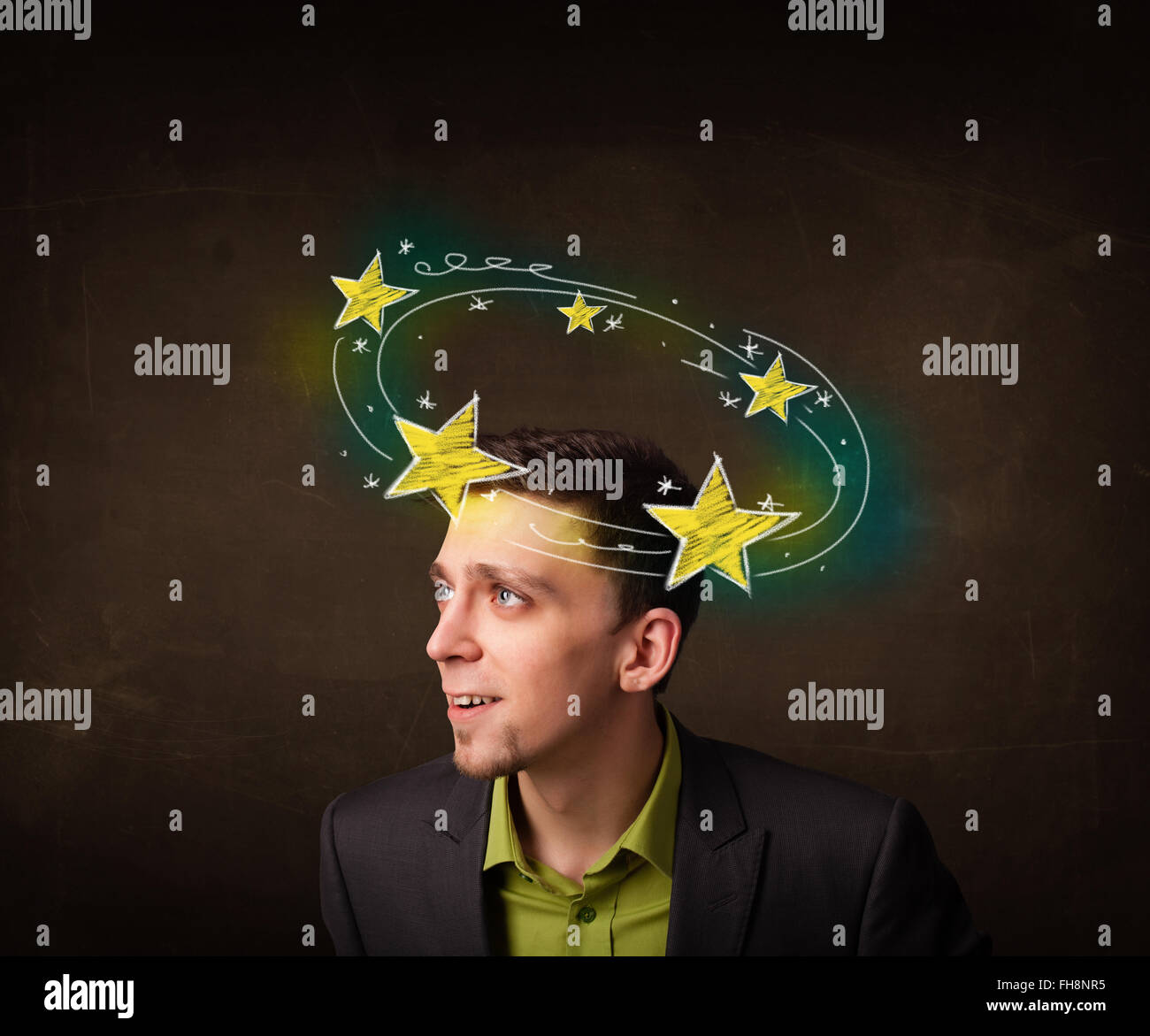 Cartoon with dazed character hi-res stock photography and images - Alamy