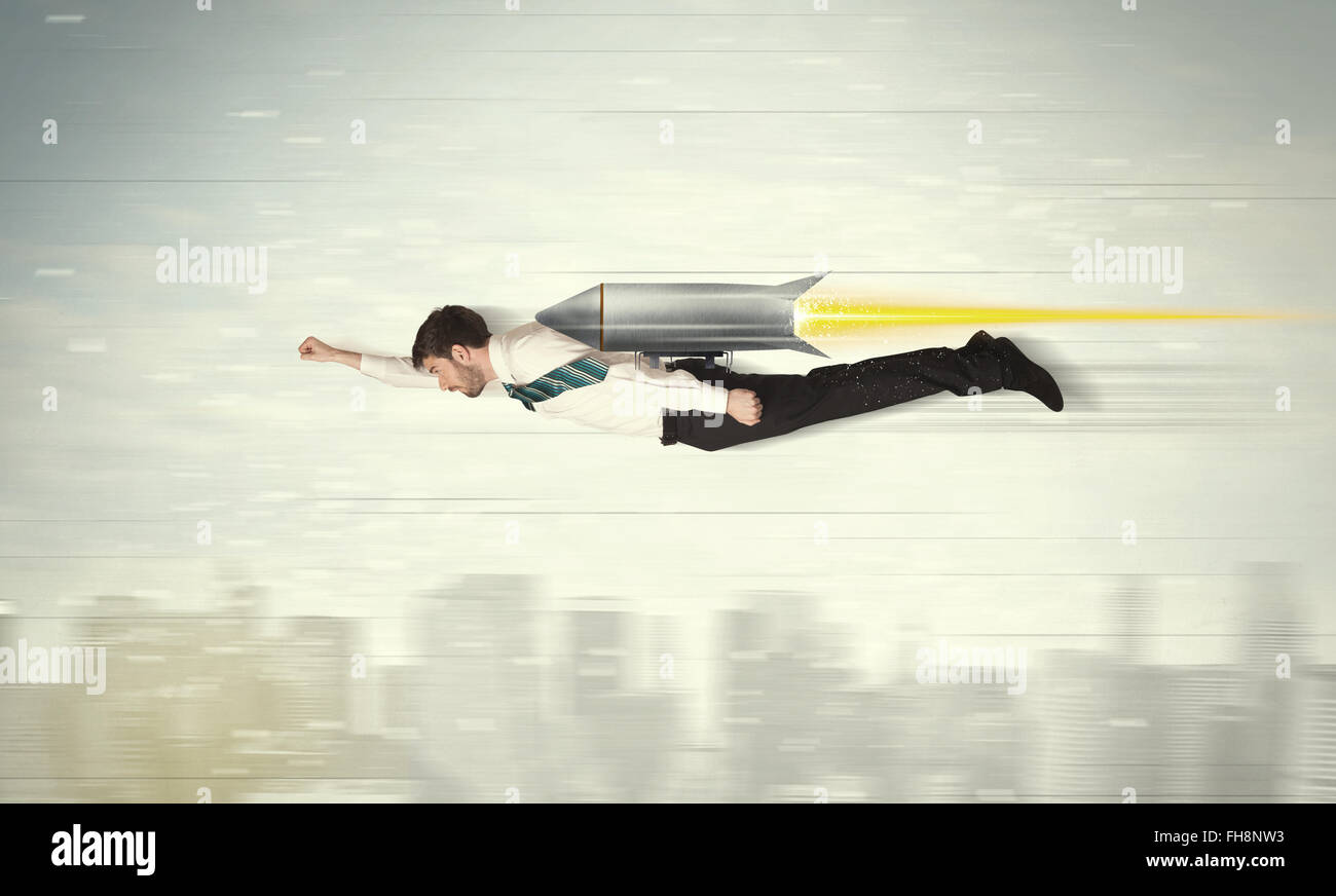 Flying rocket man hi-res stock photography and images - Alamy