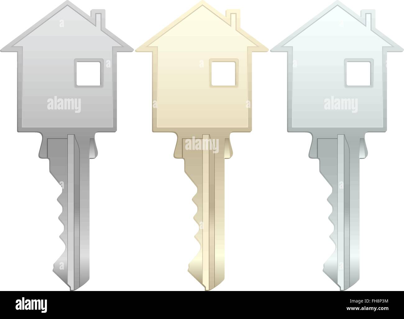 House key on a white background. Vector illustration Stock Vector Image ...