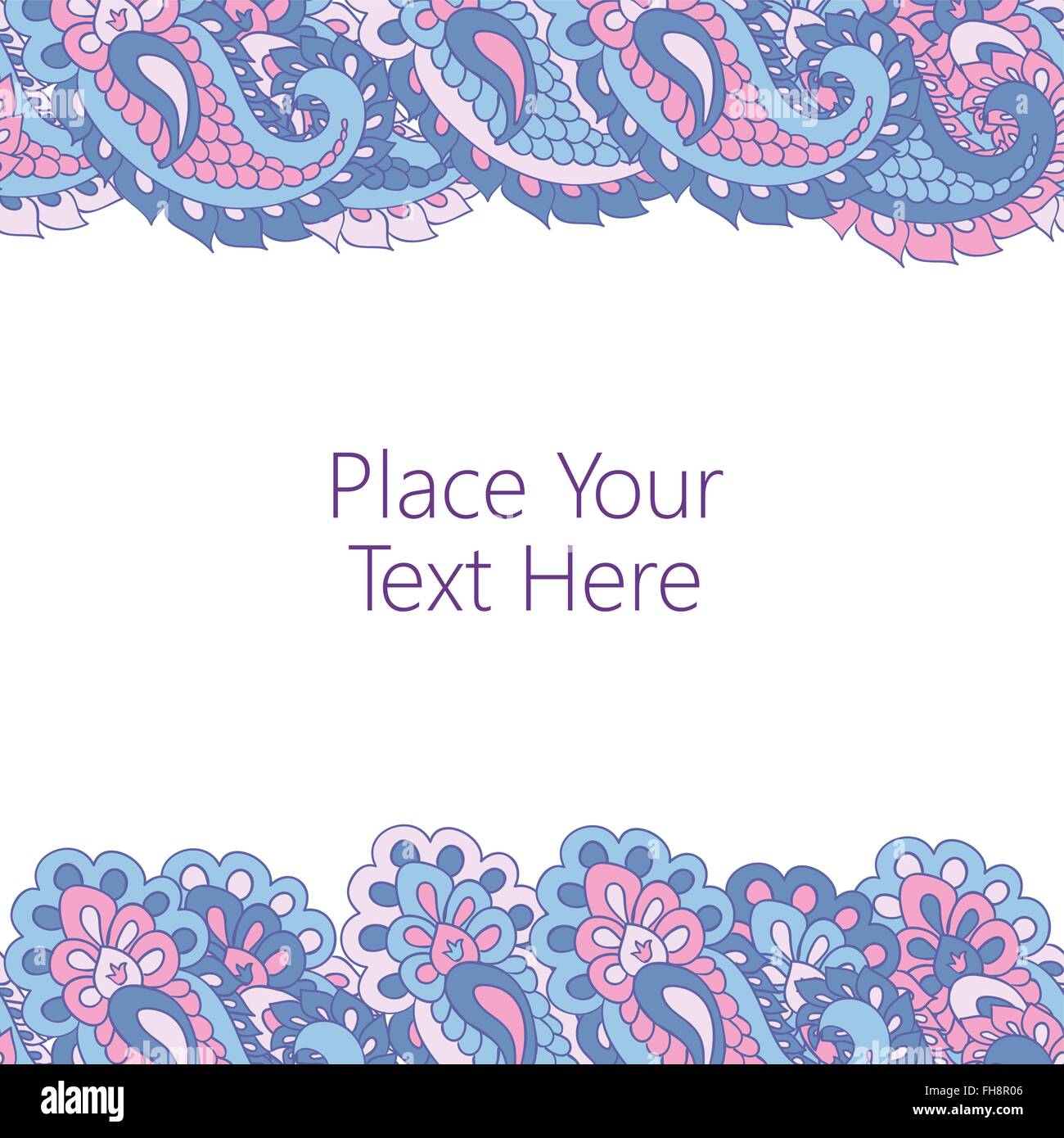 Abstract paisley border Stock Vector Image & Art - Alamy