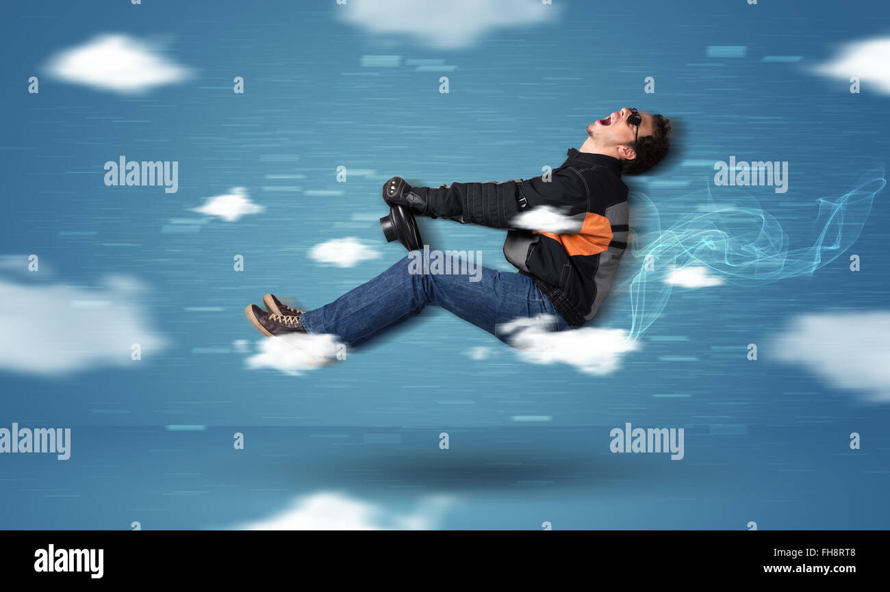 Crazy man driving car hi-res stock photography and images - Alamy