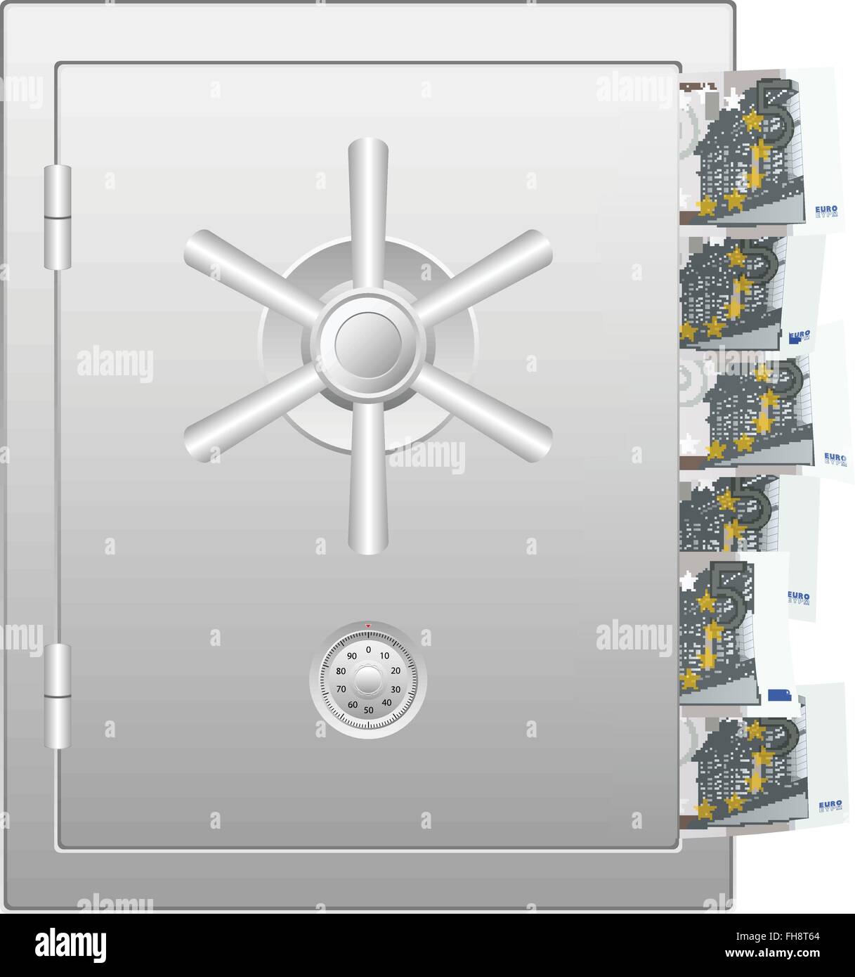 Banknotes Safe Stock Vector Images - Alamy