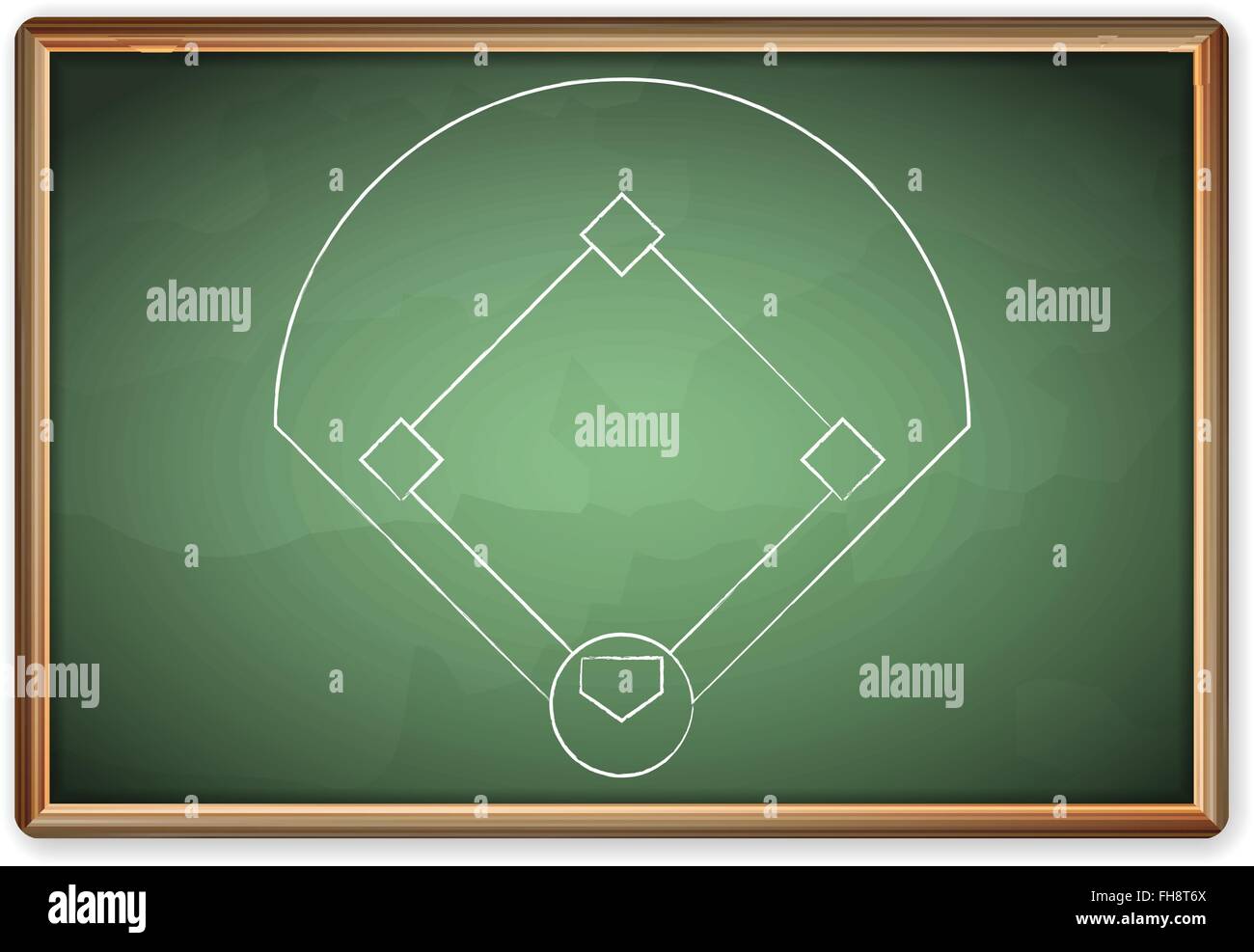 Sport field plan on blackboard Stock Vector Image & Art - Alamy