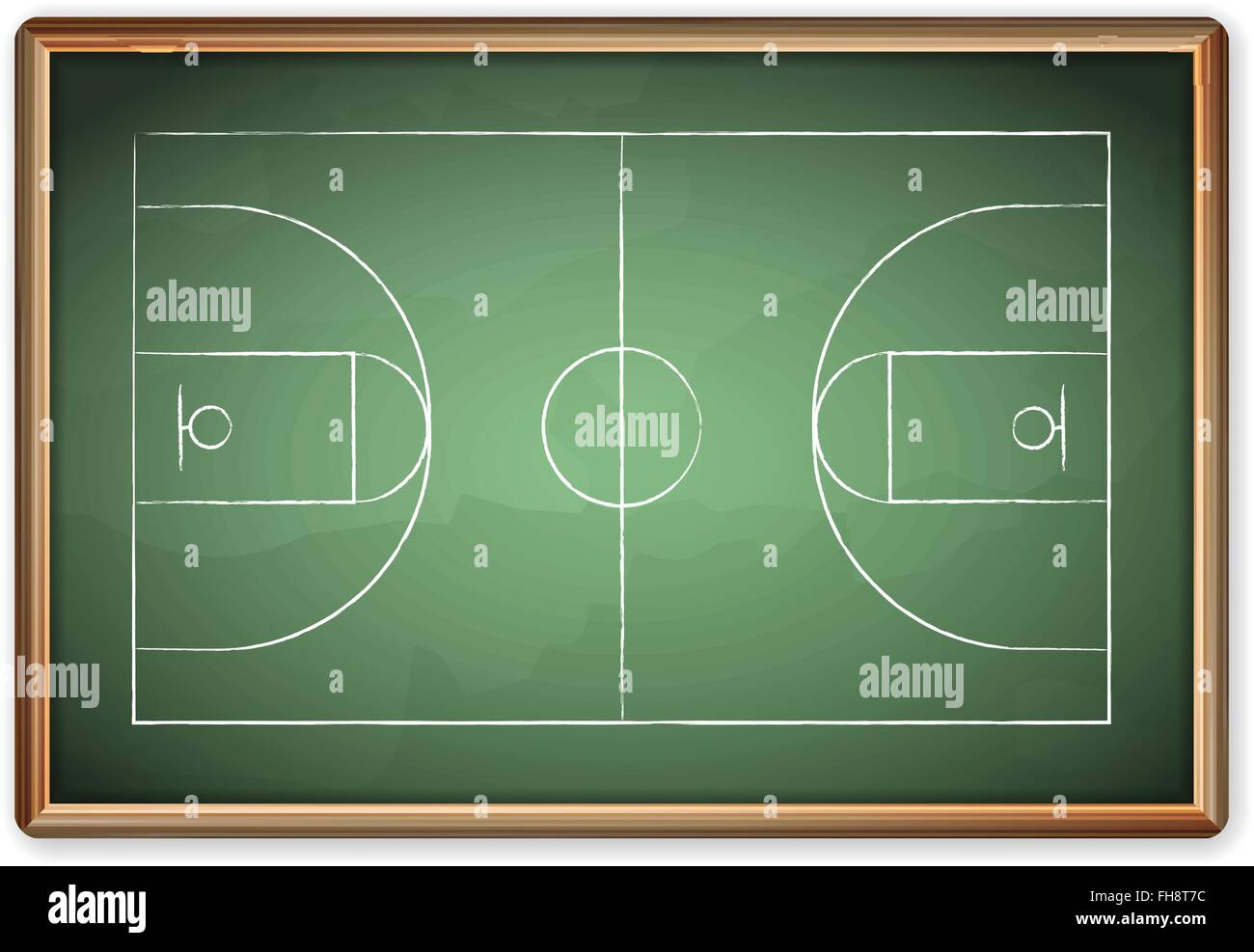 Basketball field plan board hi-res stock photography and images - Alamy