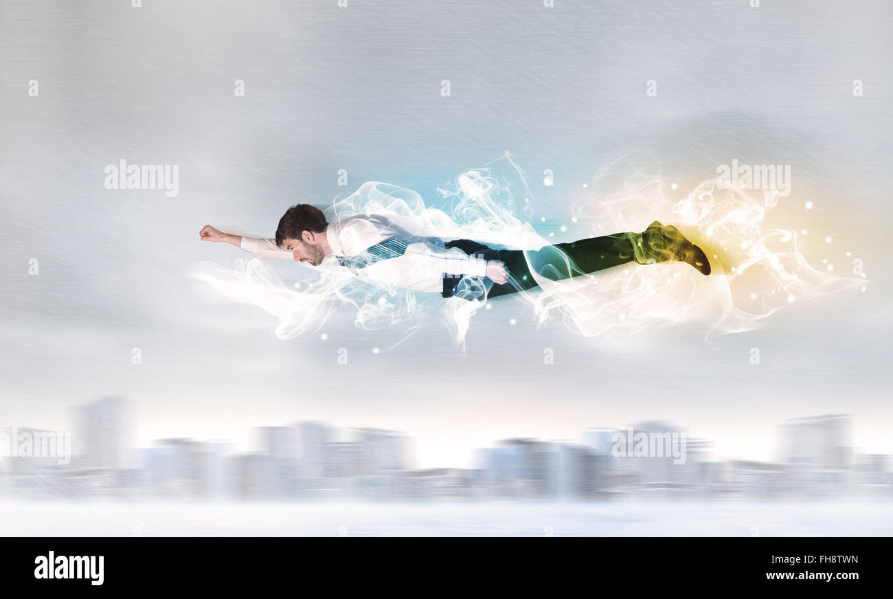 Superman Flying Left