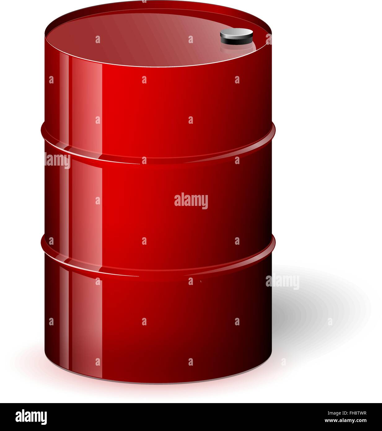 Red barrel vector illustration Stock Vector Image & Art - Alamy