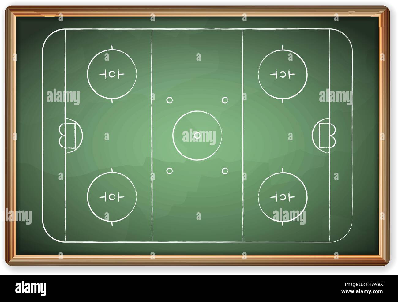 Sport field plan on blackboard Stock Vector Image & Art - Alamy