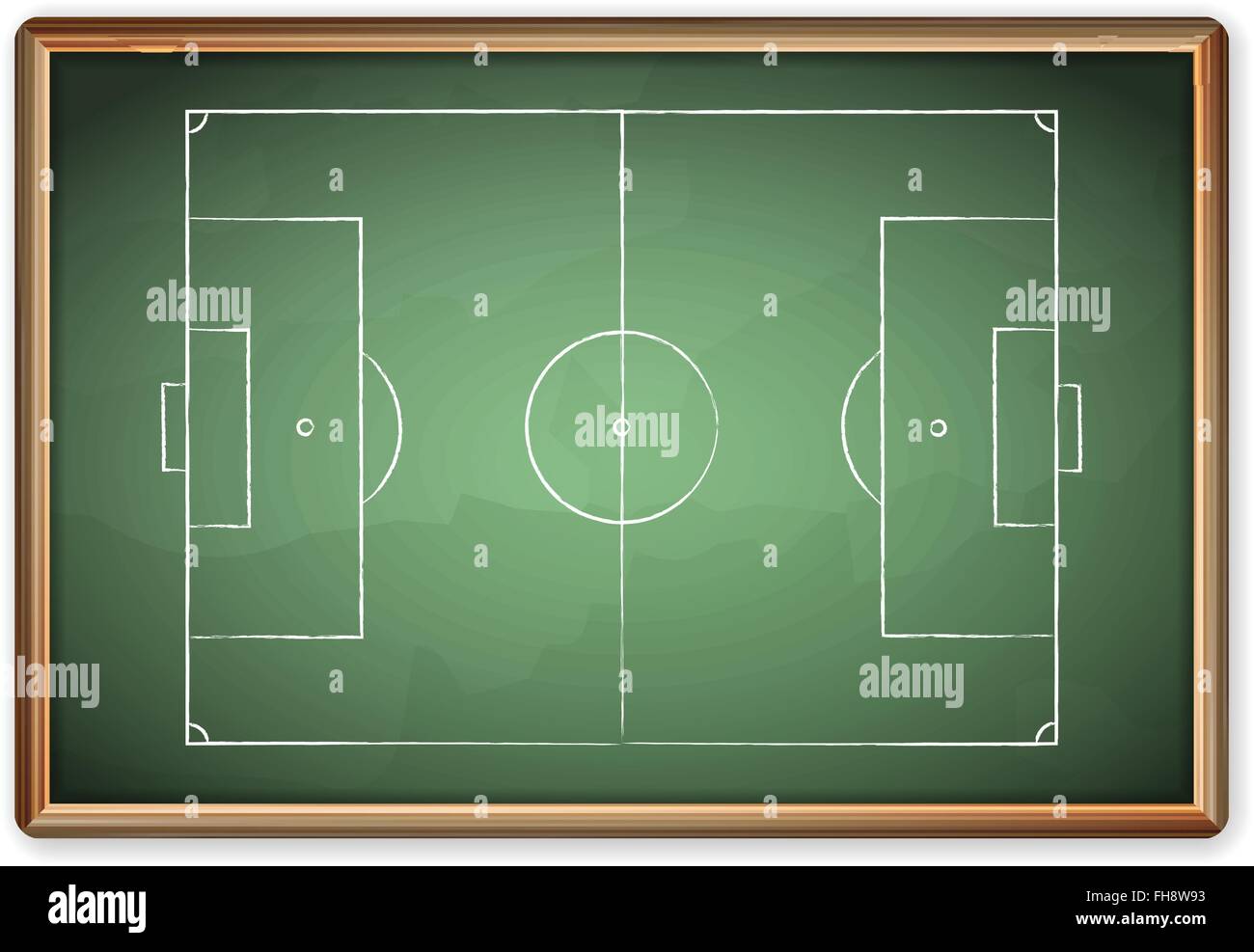 Sport field plan on blackboard Stock Vector Image & Art - Alamy