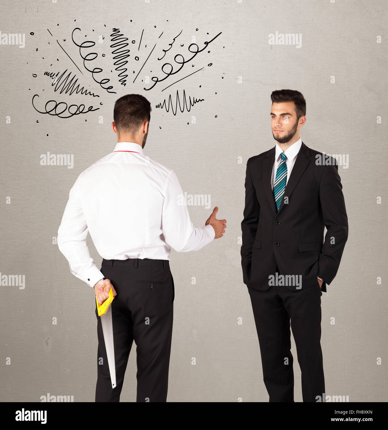 Angry business handshake concept Stock Photo - Alamy