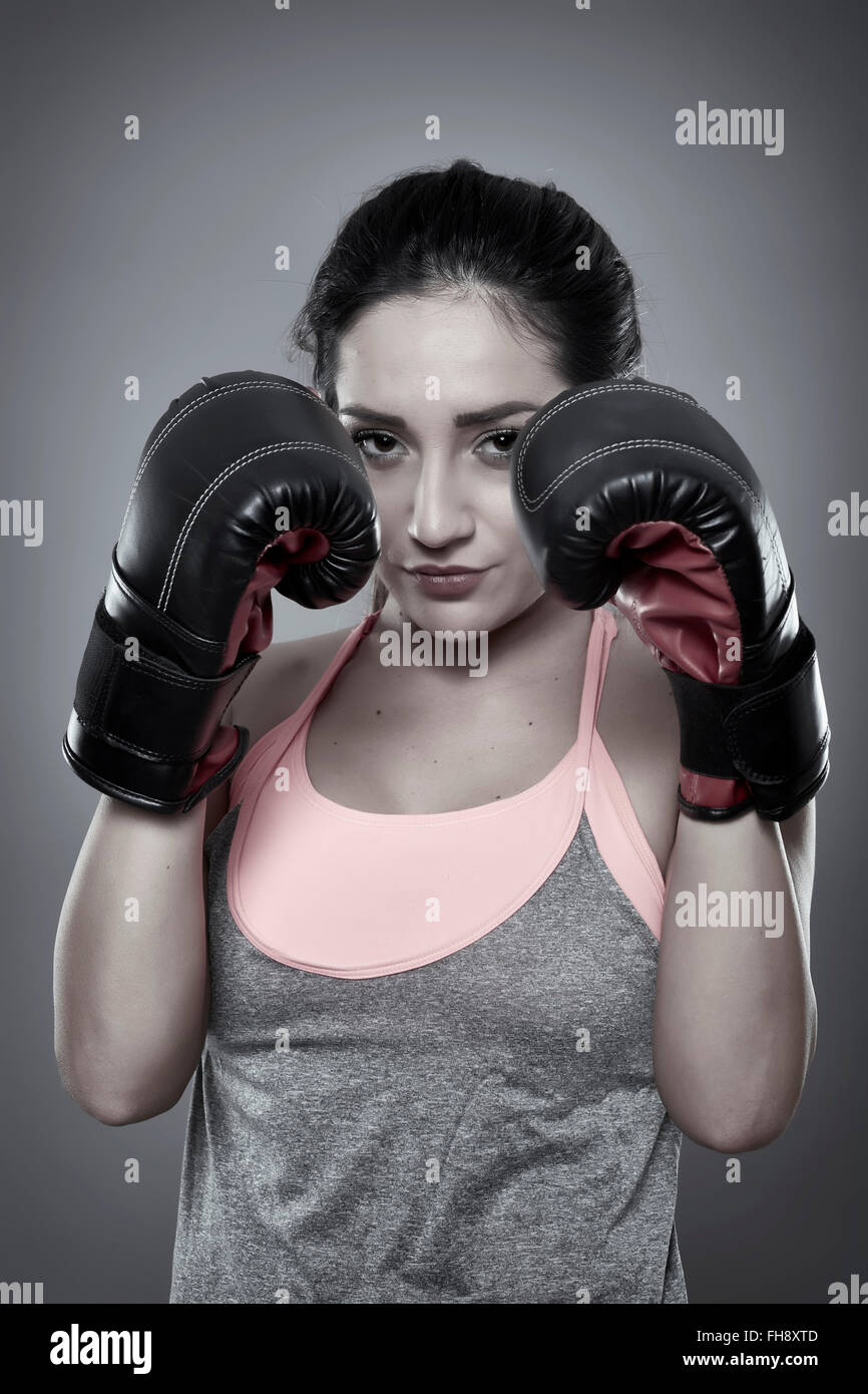 Woman in aggressive stance hi-res stock photography and images - Alamy