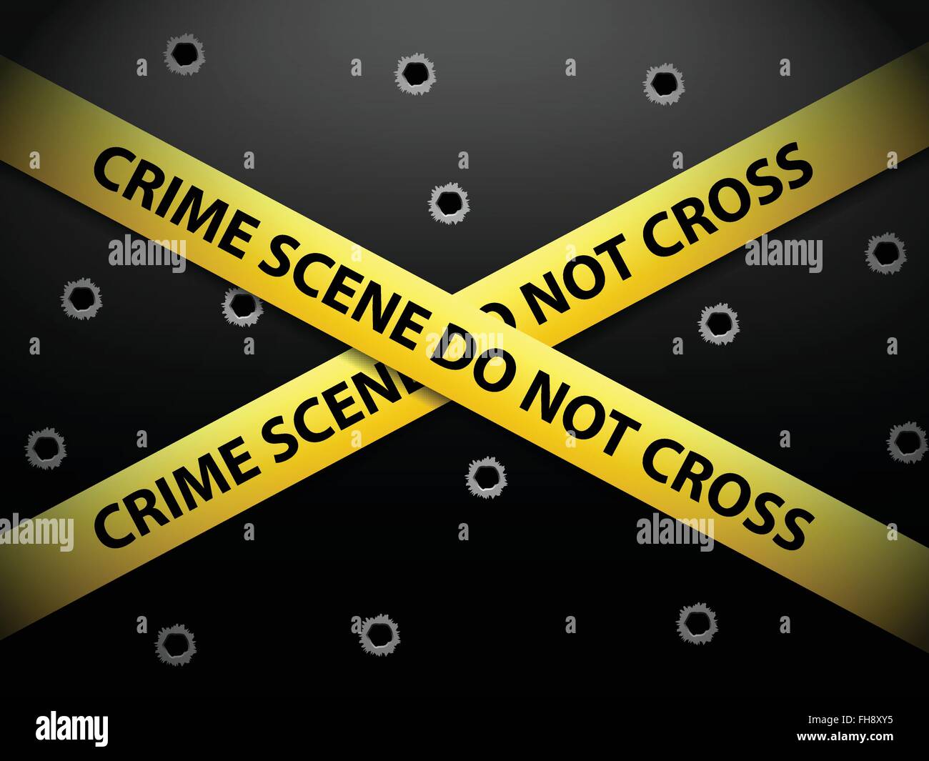Crime scene tape illustration hi-res stock photography and images - Alamy