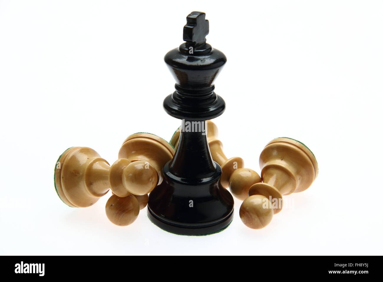 The black king in chess Stock Photo - Alamy