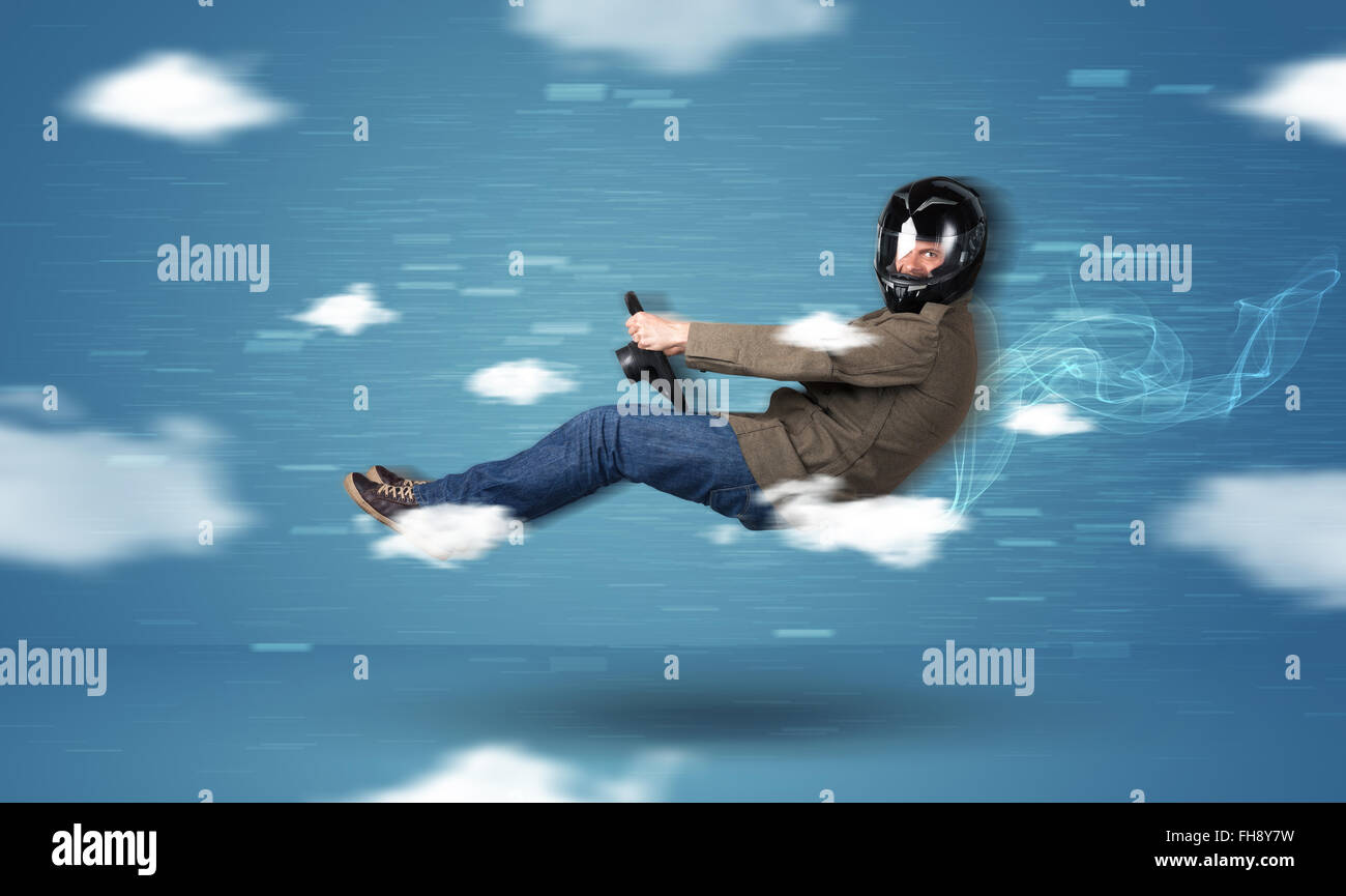 Crazy man driving car hi-res stock photography and images - Alamy