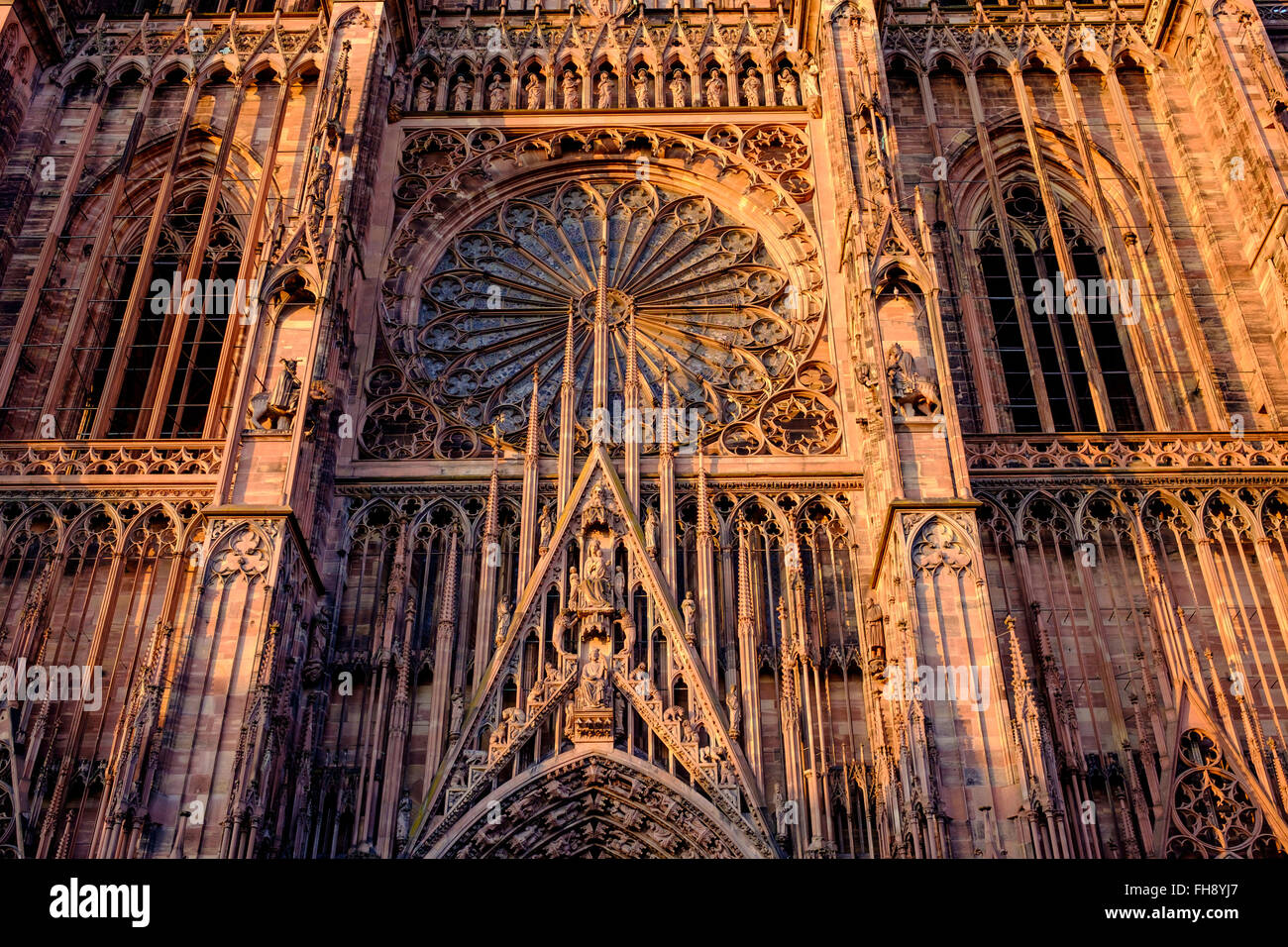 Rose window of the strasbourg cathedral hi-res stock photography and ...