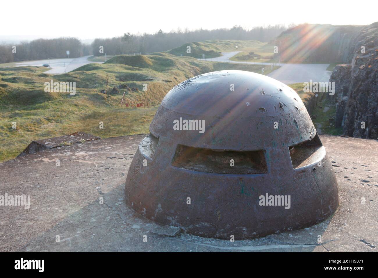 The Observation Cupola on the Fort Douaumont, outside, battlefield of ...