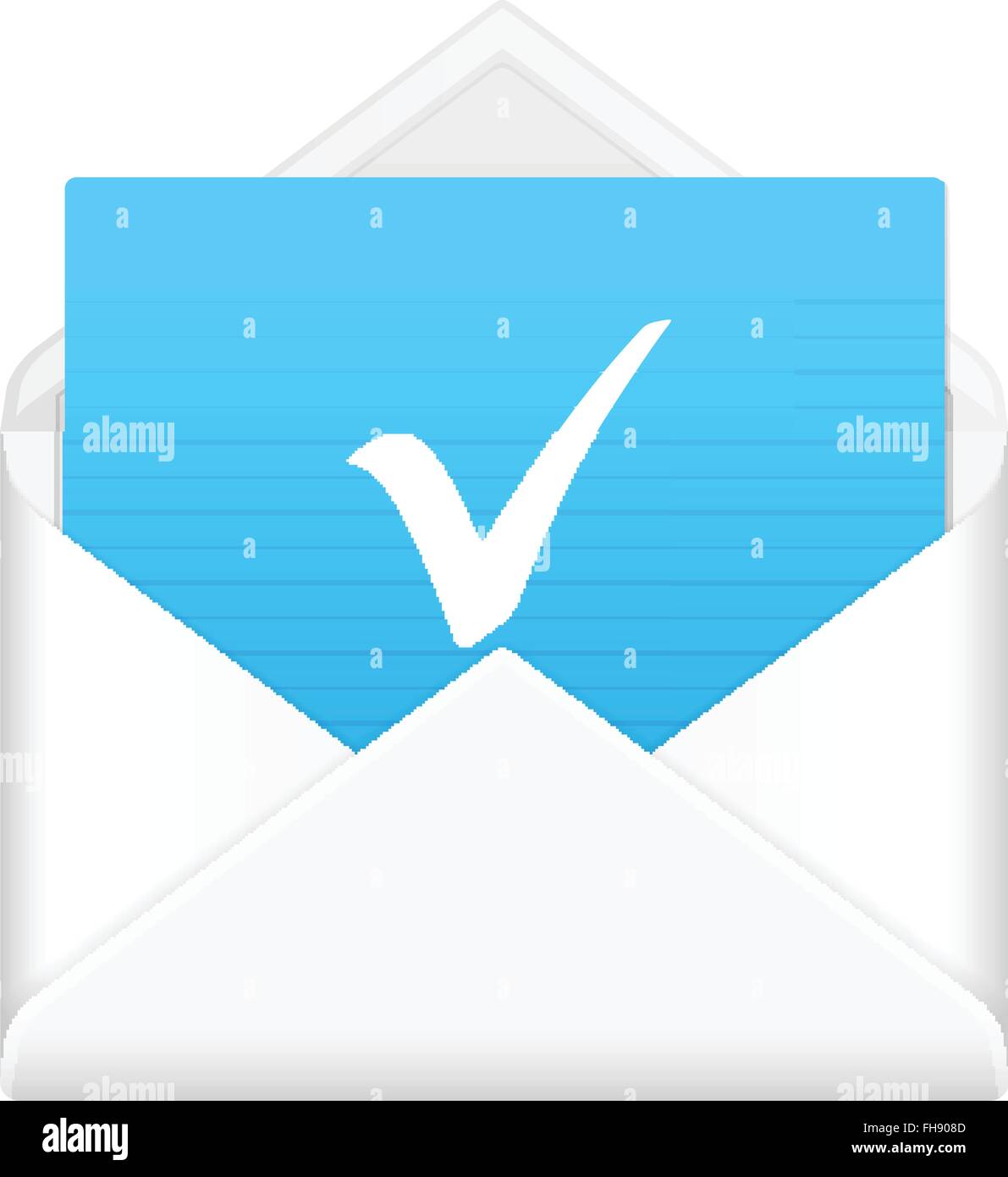 Check sheet on paper Stock Vector Images - Alamy