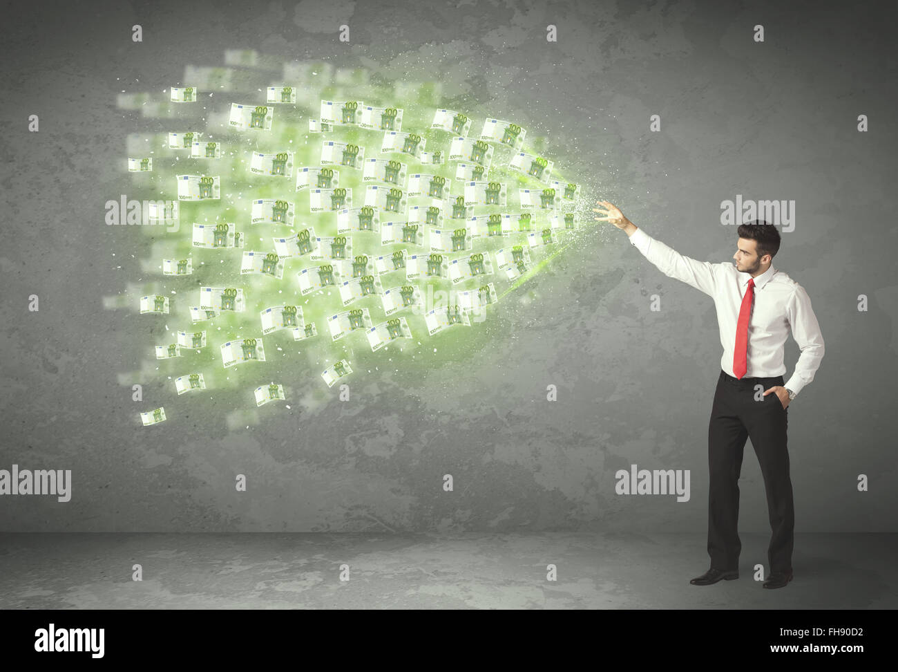 Young successful rich businessman throwing hi-res stock photography and ...