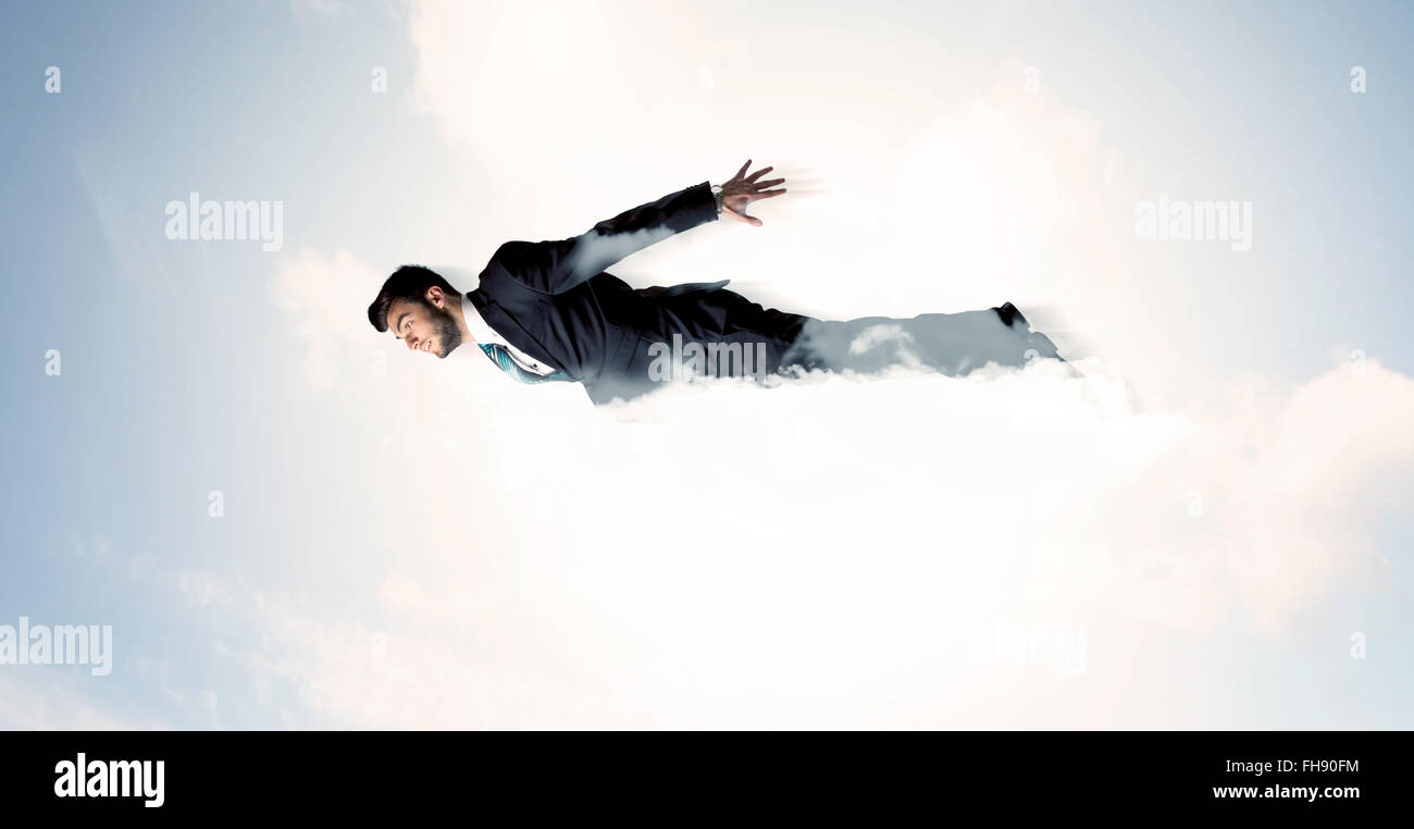 Man Flying Like Superman High Resolution Stock Photography and Images ...