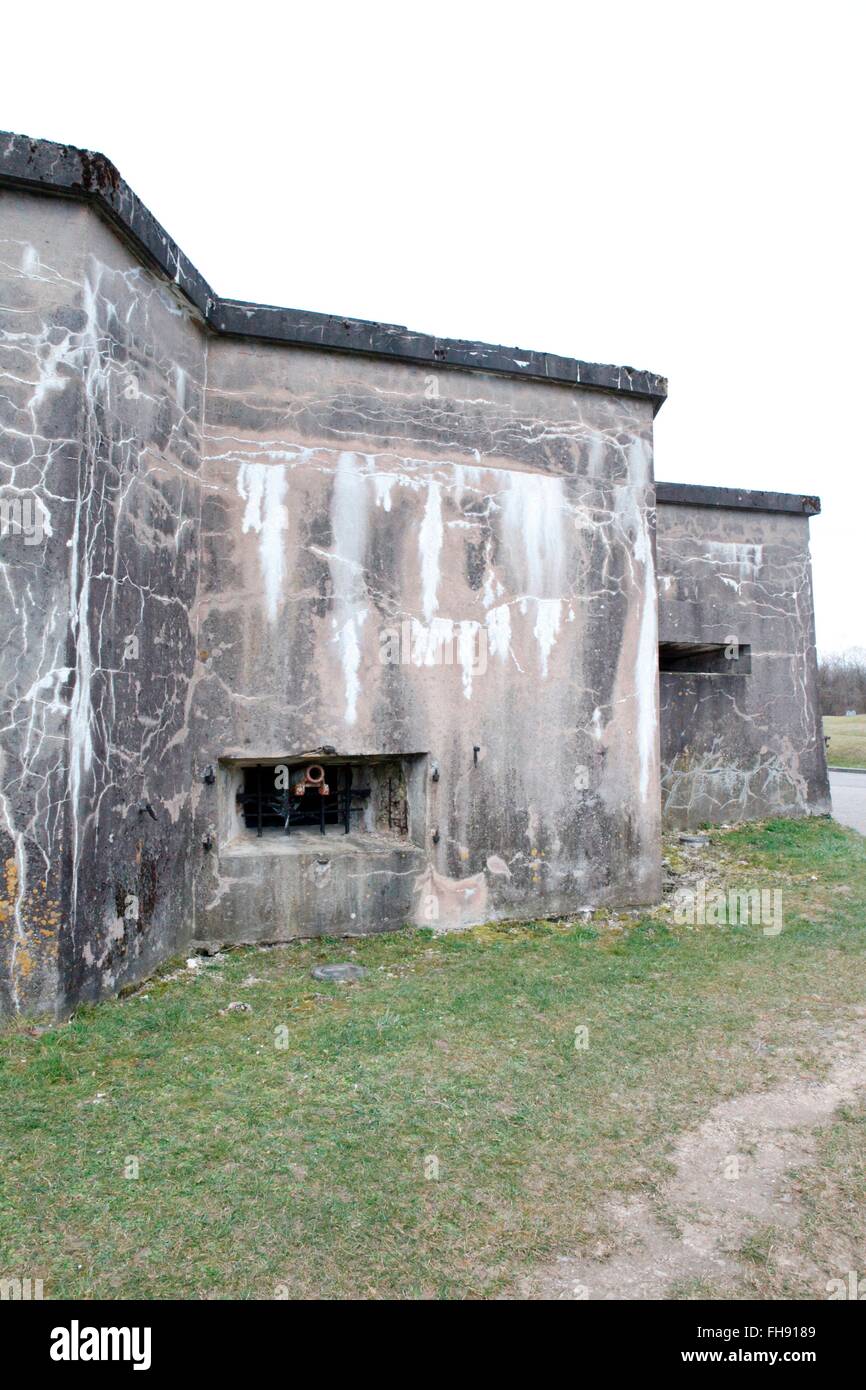 Fort Vaux outside, battlefield of Verdun. March 2015 Stock Photo - Alamy
