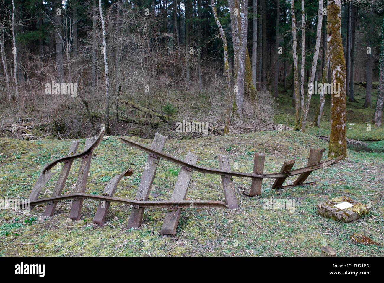 The destroyed village of Bezonvaux, which was completely destroyed ...