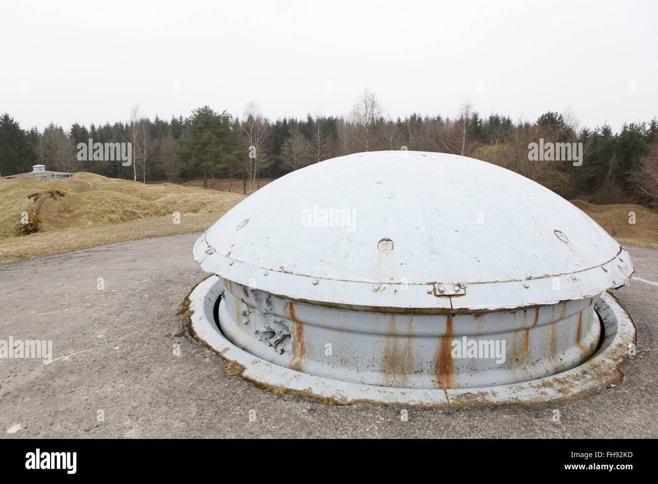 Turret at the fortification Cold Earth. March 2015 Stock Photo - Alamy