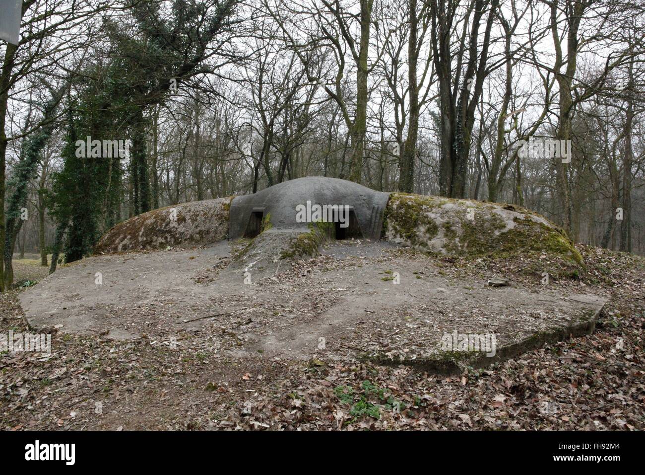 A Pamard bunker on the Fort Souville, battlefield of Verdun. March 2015 ...