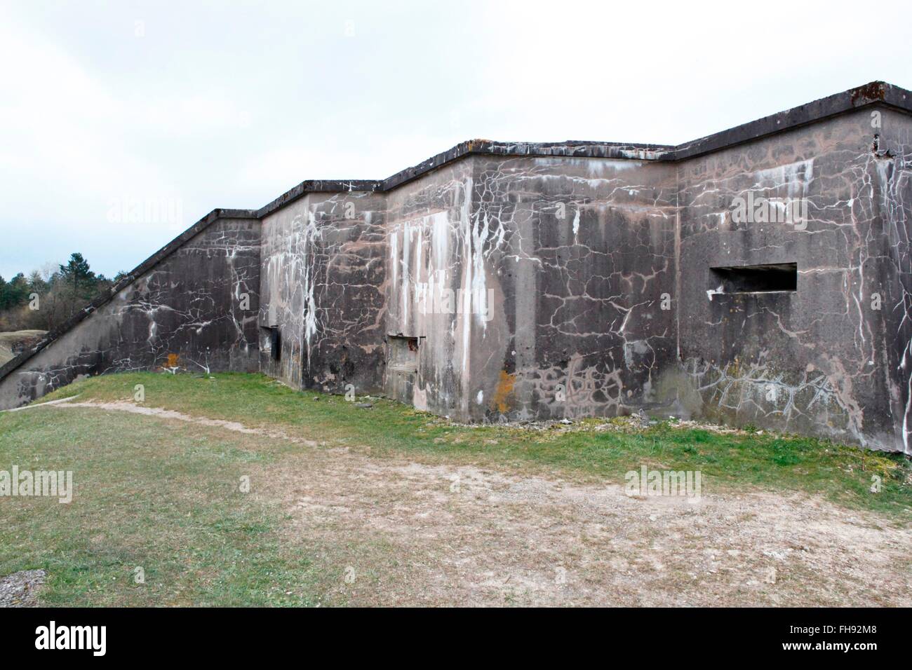 Fort Vaux outside, battlefield of Verdun. March 2015 Stock Photo - Alamy