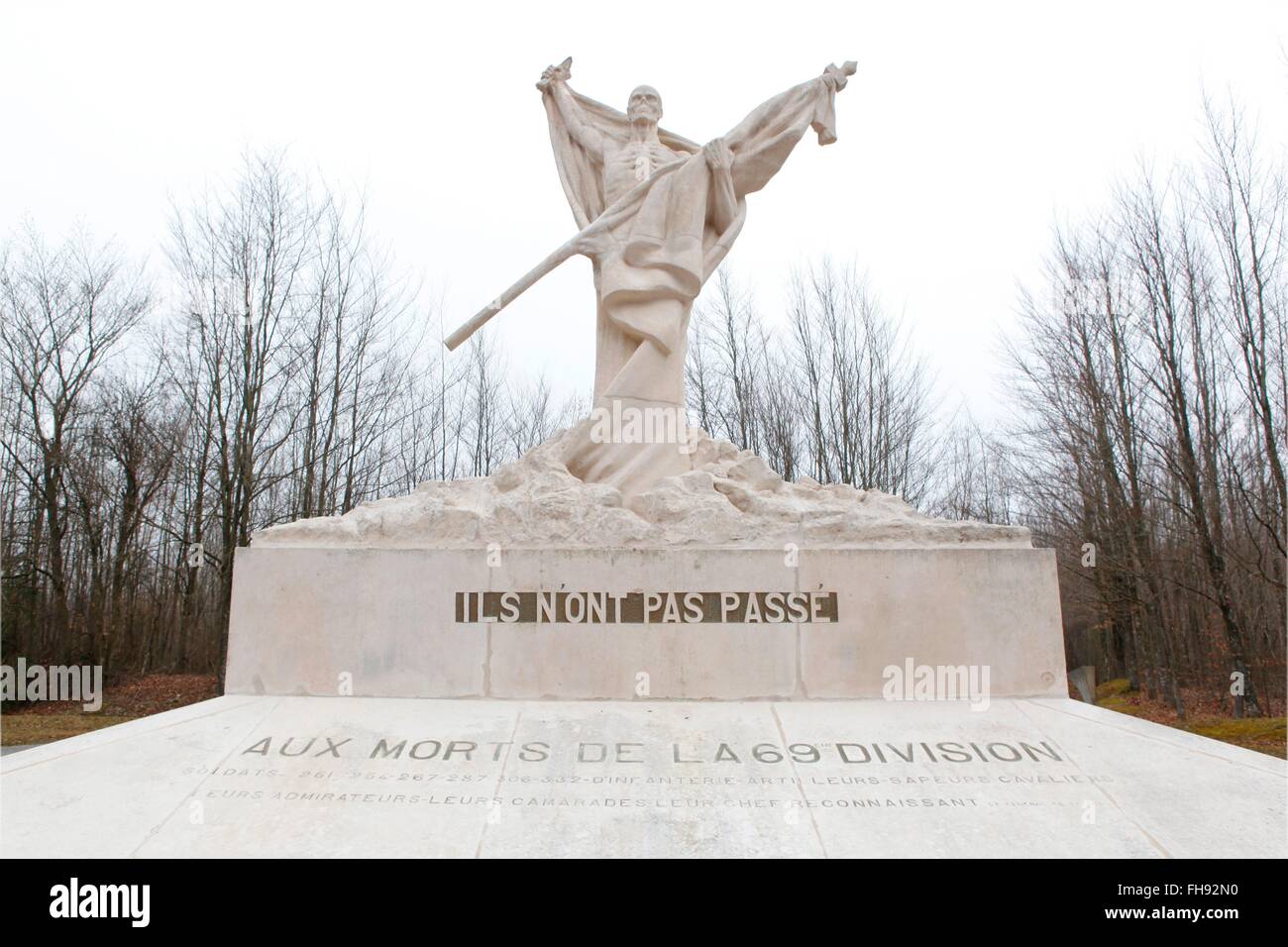 The memorial Mort Homme of Hill Dead Mann on the left bank of the Meuse ...