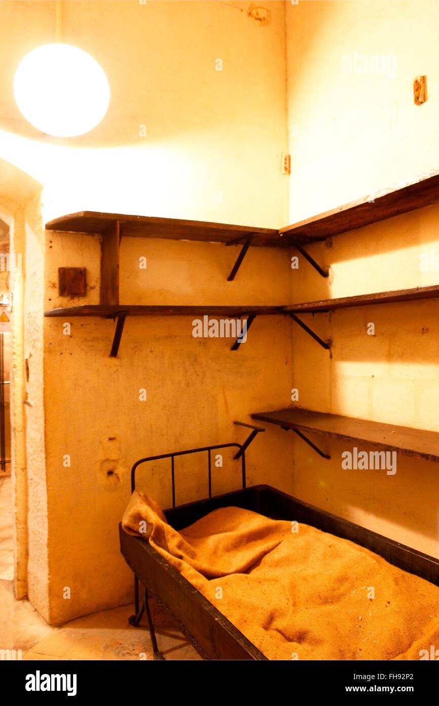 The room of the German Fort's commandant in Fort Vaux, battlefield of ...