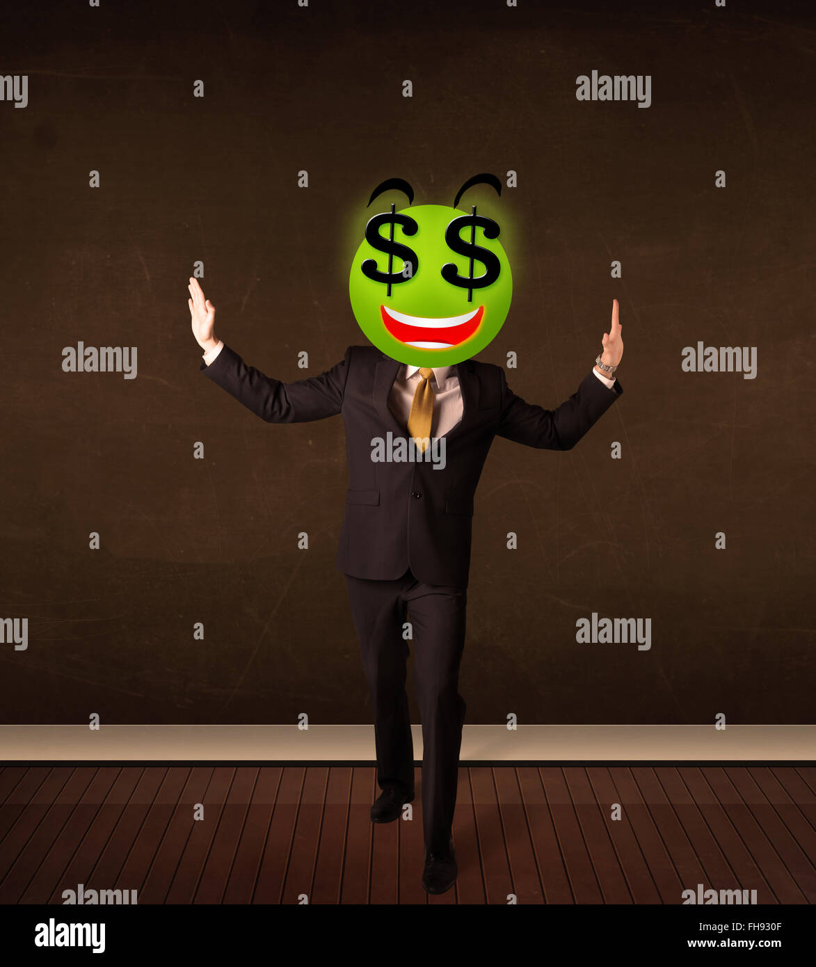 man with dollar sign smiley face Stock Photo - Alamy