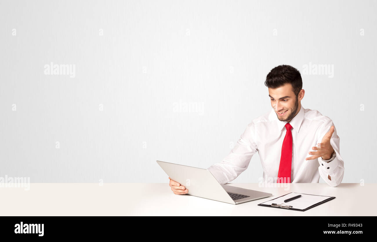 Business man with white background Stock Photo - Alamy