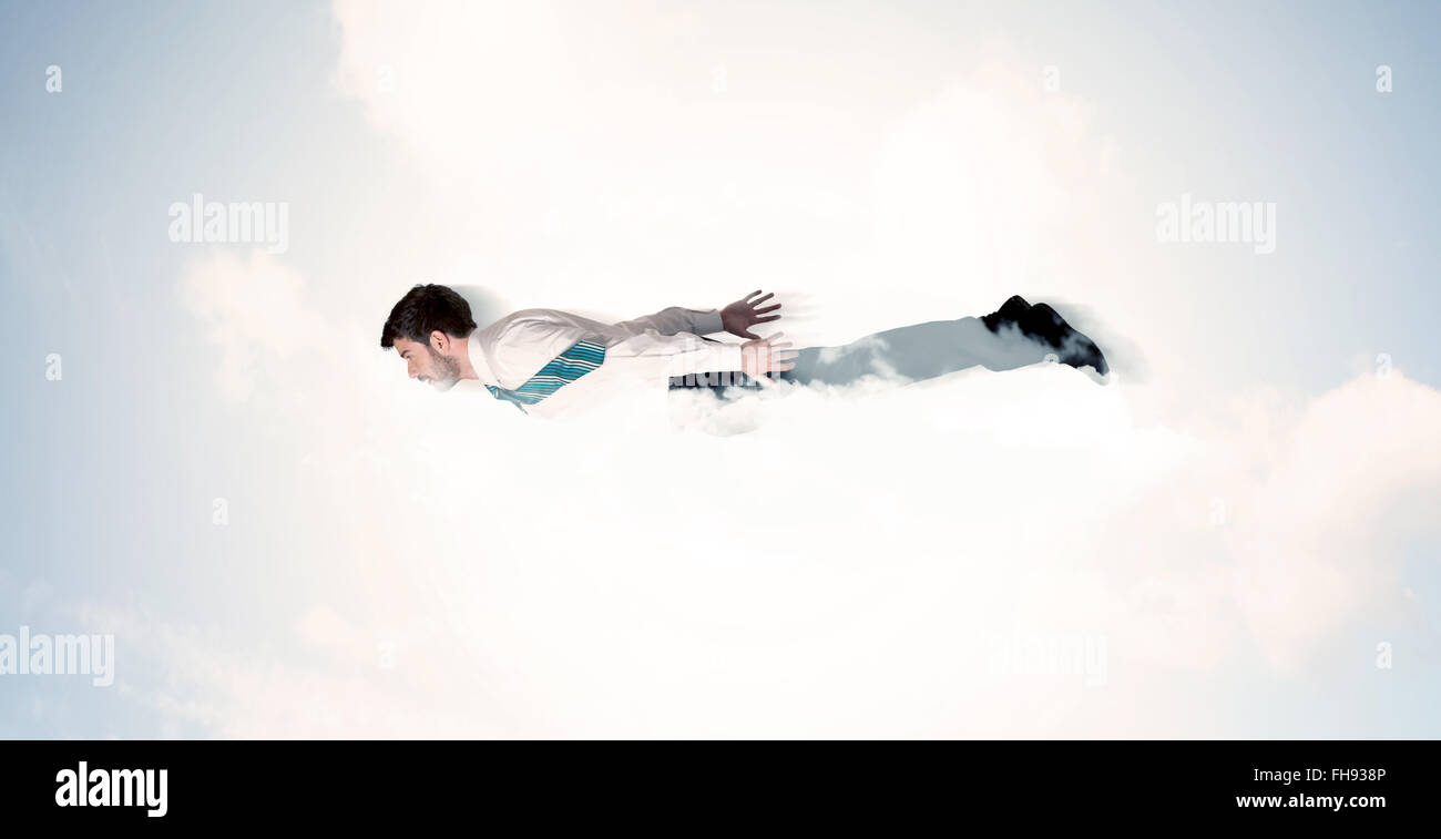 Superman comic flying hi-res stock photography and images - Alamy