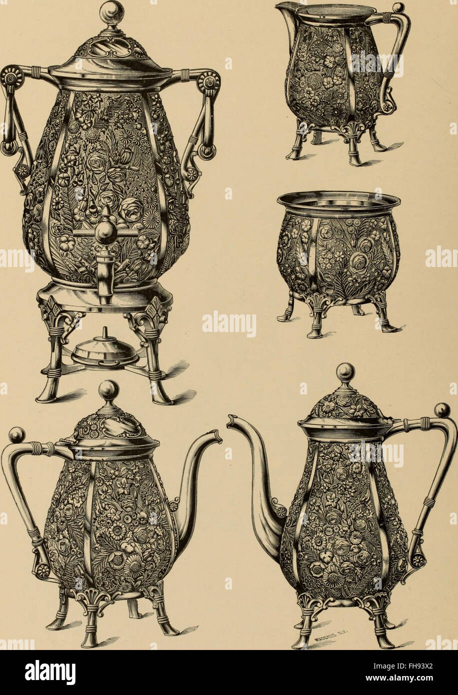 Examples of household taste (1875 Stock Photo - Alamy