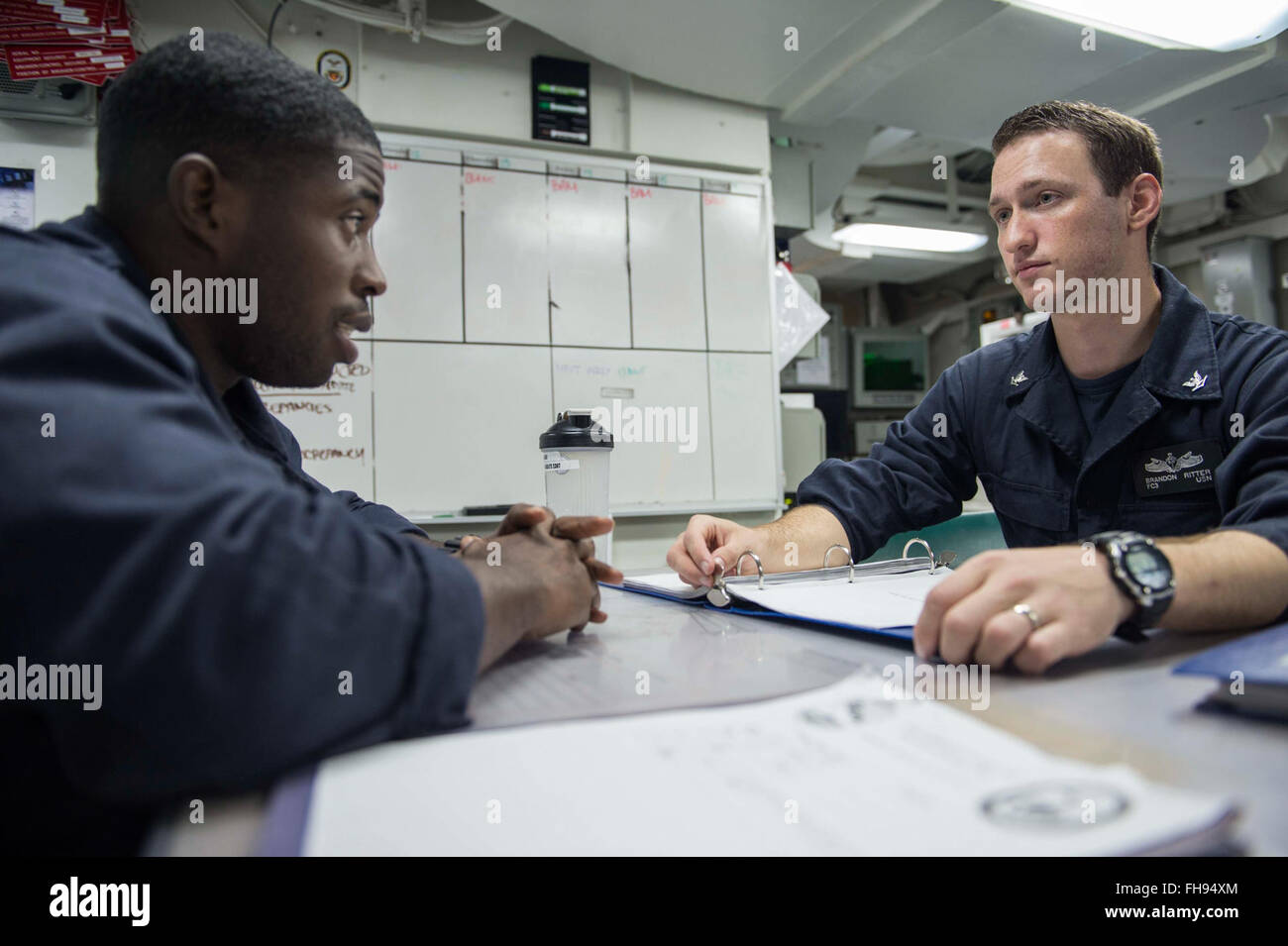 A military report on USS Farragut operations, documenting activities ...