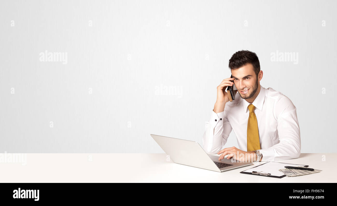 Business man with white background Stock Photo - Alamy