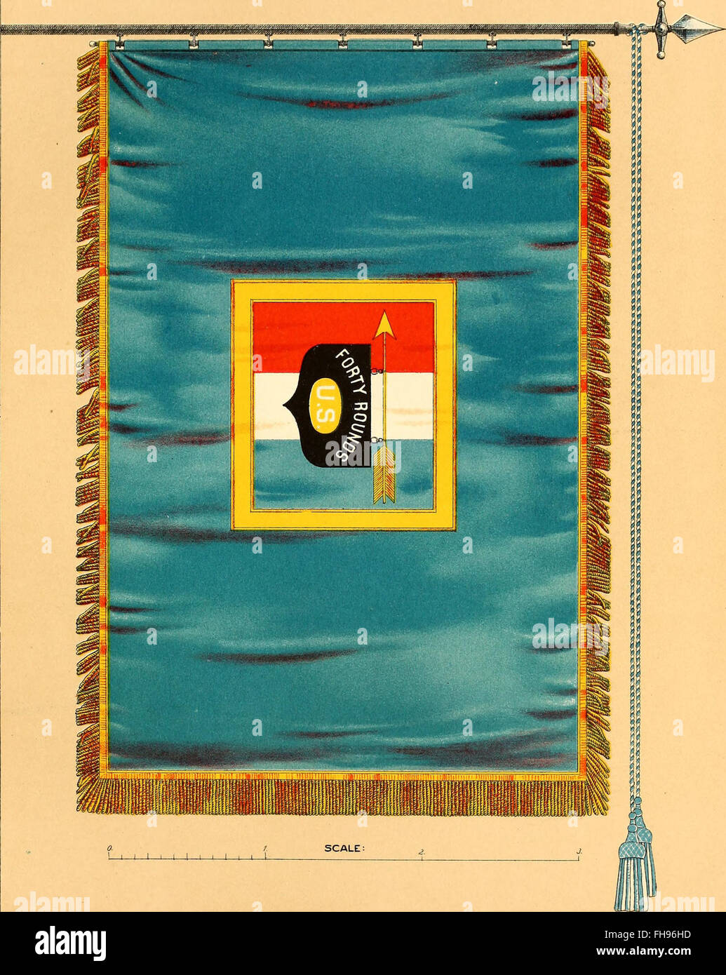 An 1887 publication detailing the flags used by the United States Army ...