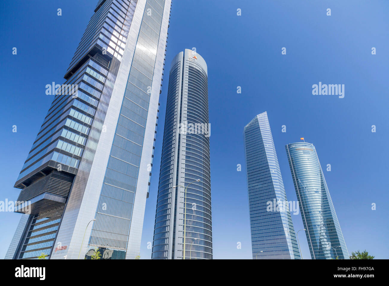 Madrid. Cuatro Torres Business Area Stock Photo - Alamy