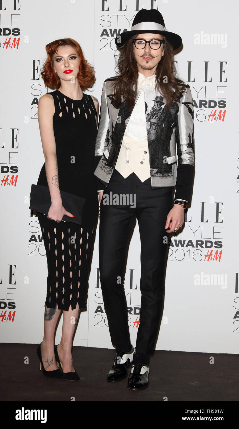 London, UK. Francesca Merricks and Joshua Kane at Elle Style Awards ...