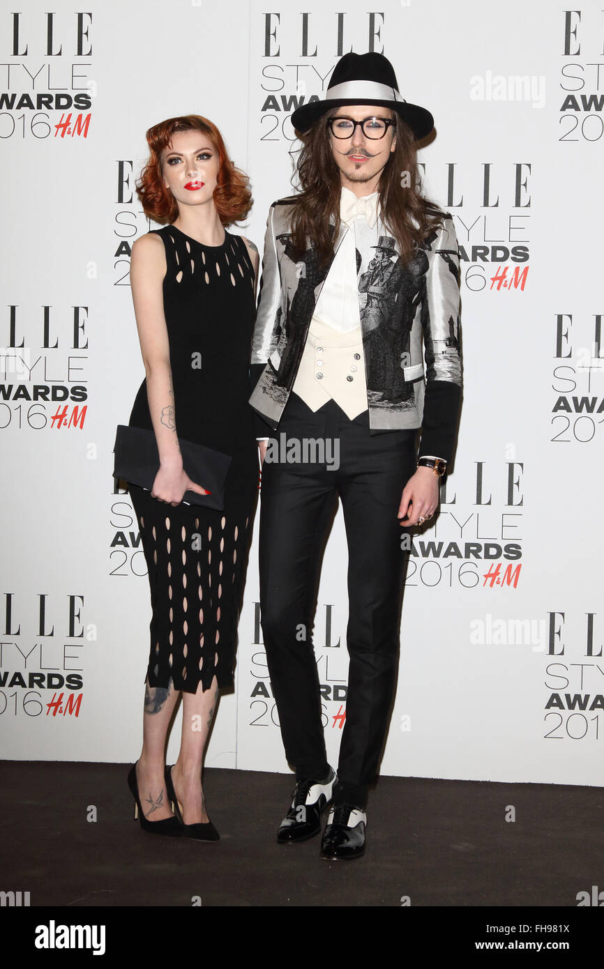 London, UK. Francesca Merricks and Joshua Kane at Elle Style Awards ...