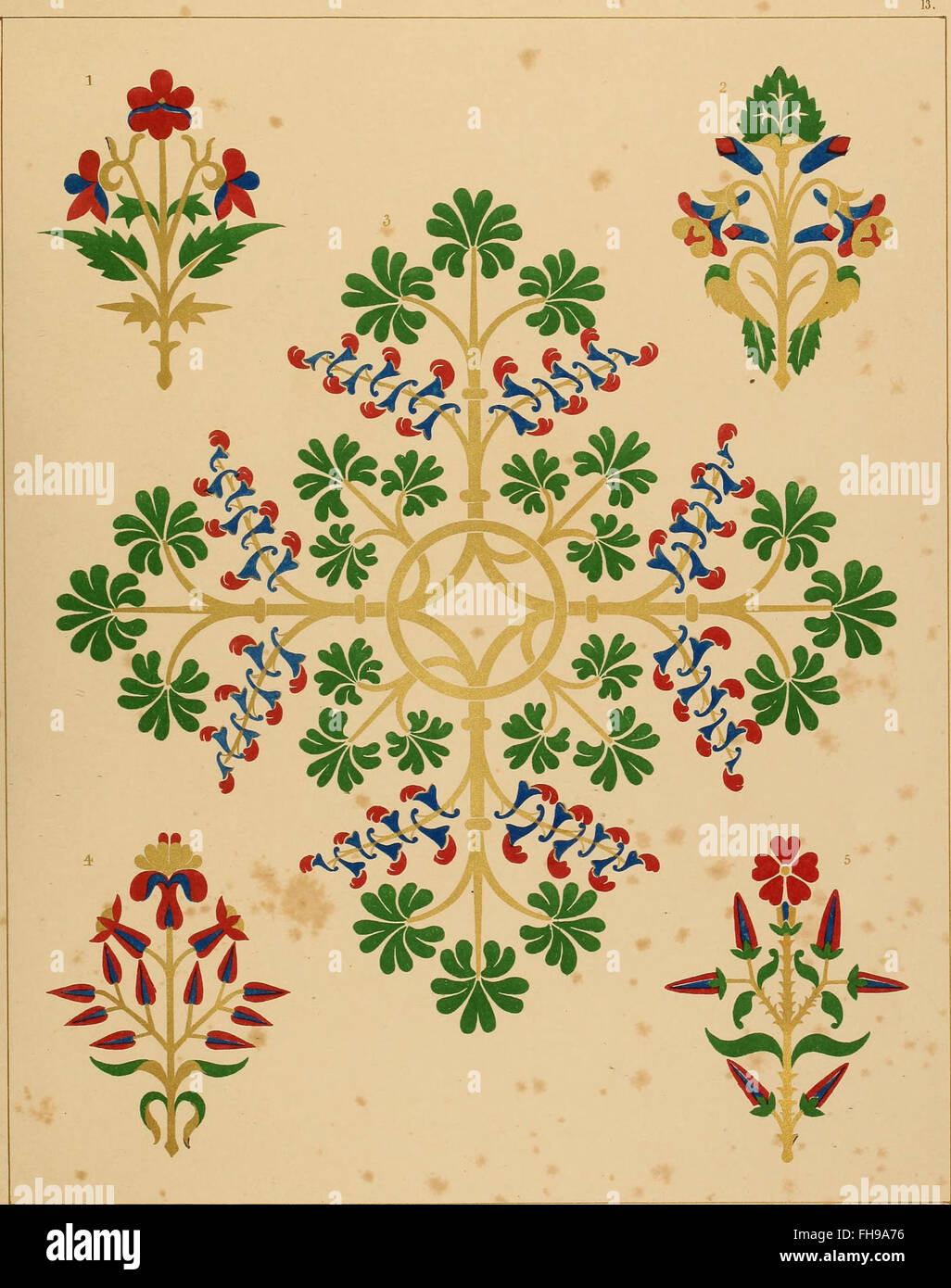 A collection of thirty-one floriated designs, illustrating decorative ...