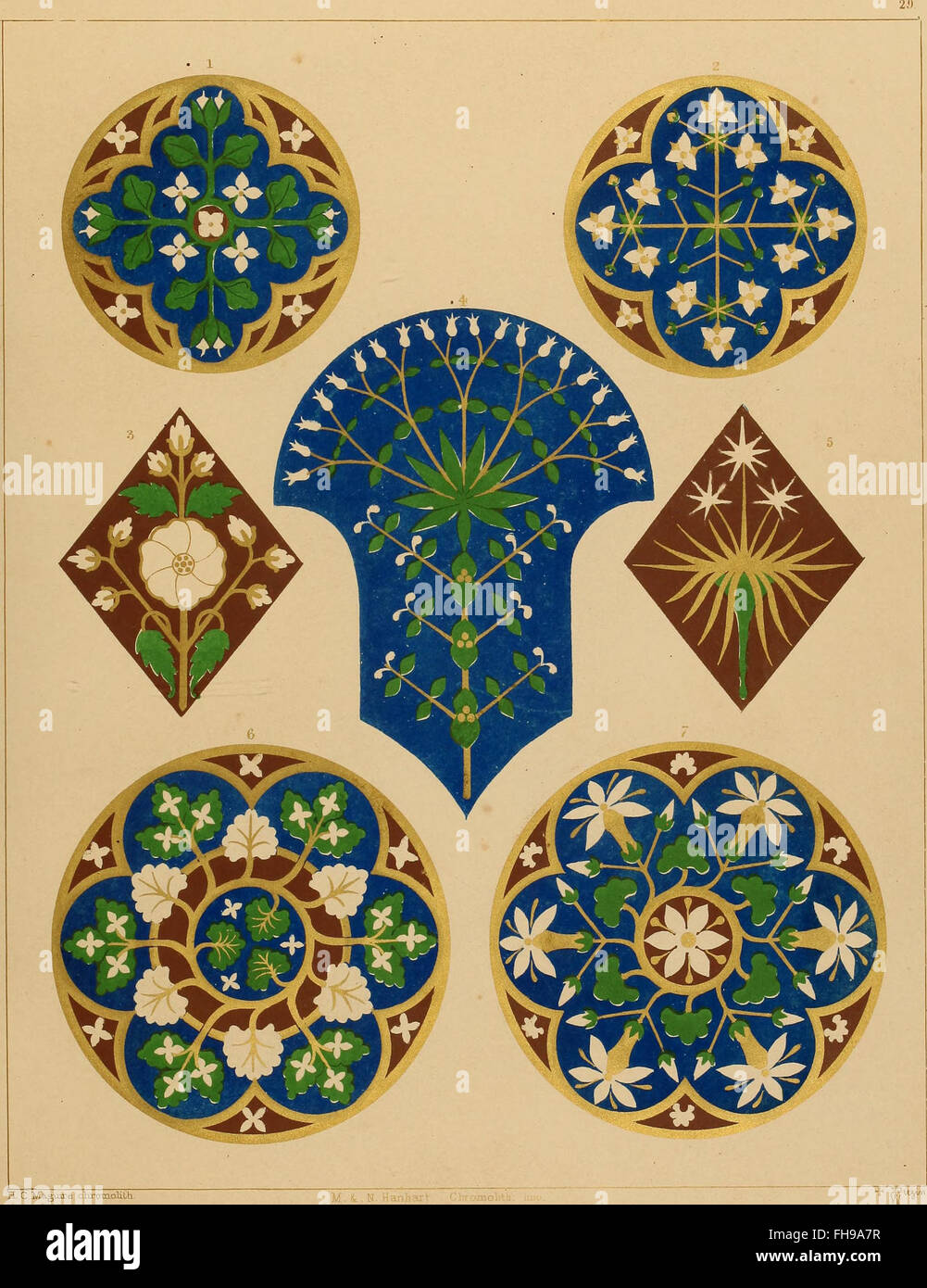 A collection of 31 floriated (flower-inspired) ornamental designs from ...