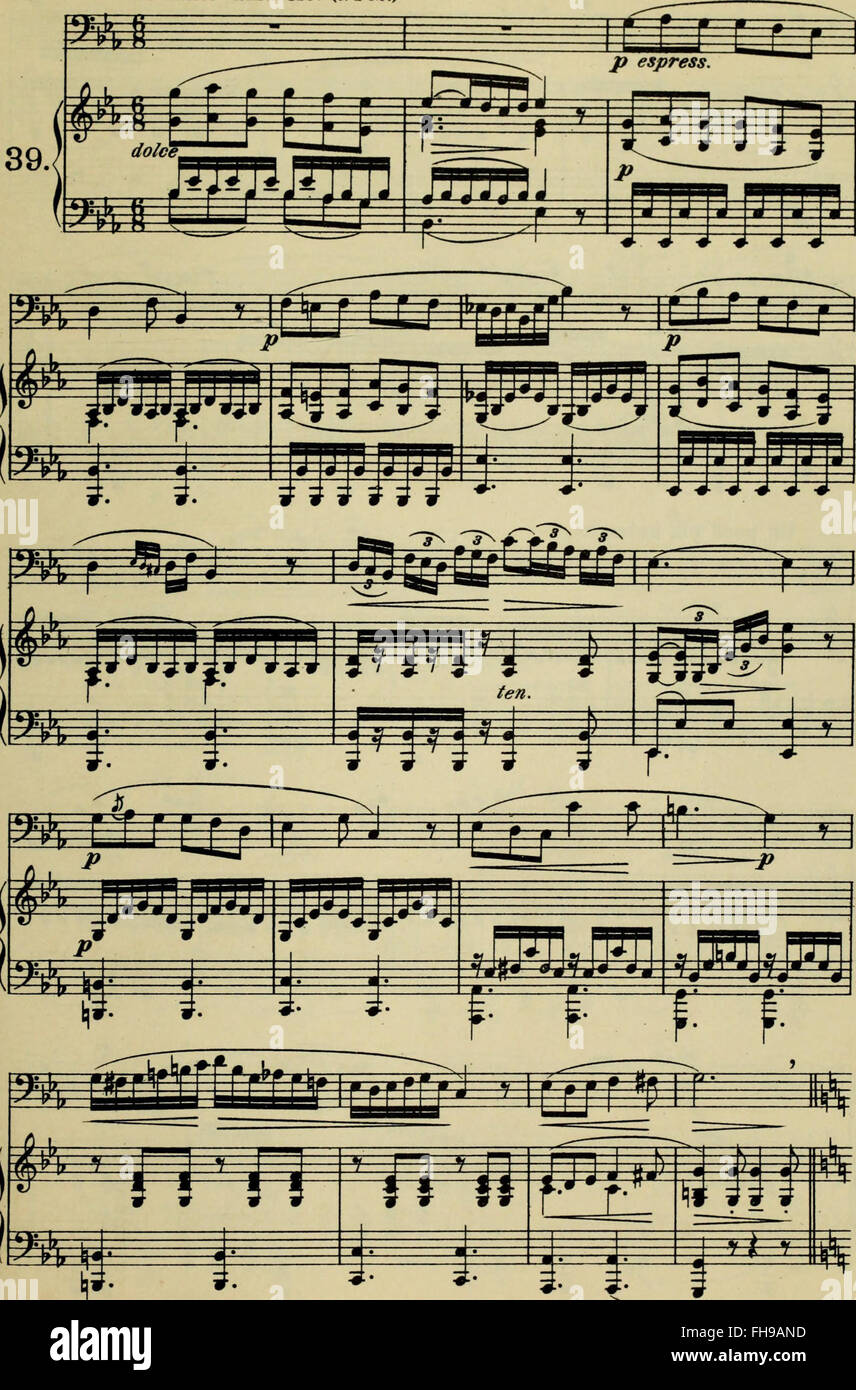 A music book from 1908 providing forty vocal lessons for bass or ...