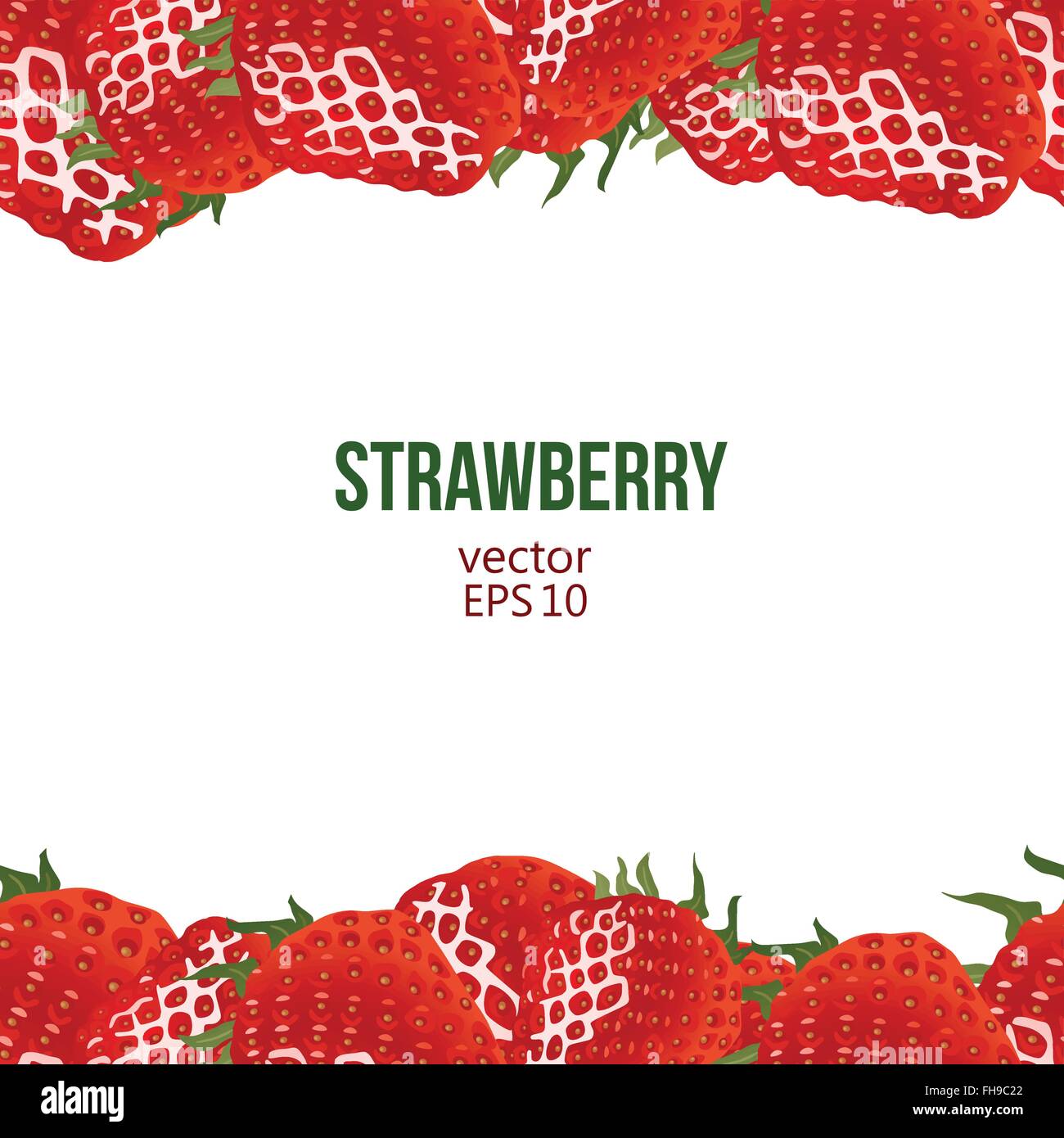 Strawberry frame, vector illustration Stock Vector Image & Art - Alamy