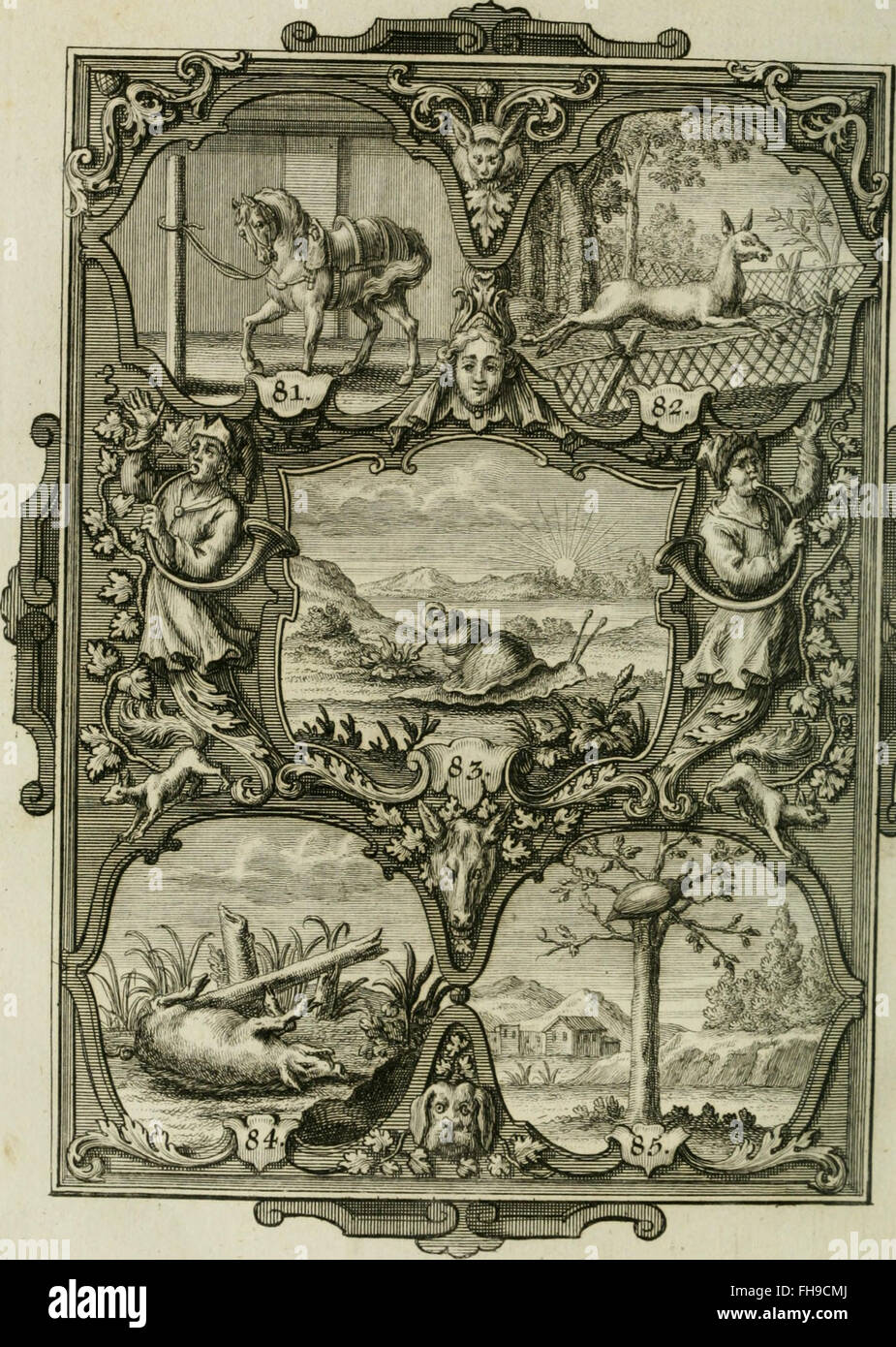 A 1746 work presenting over 400 symbolic representations of human life ...