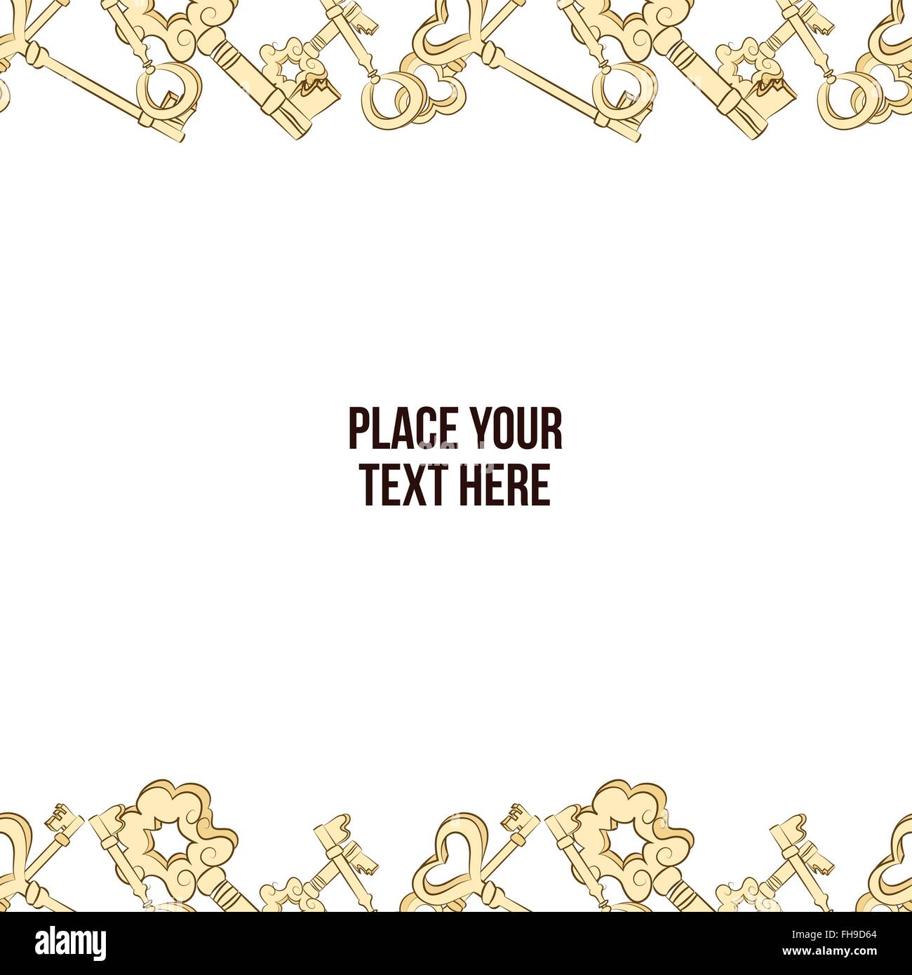 Vector frame with keys Stock Vector Image & Art - Alamy