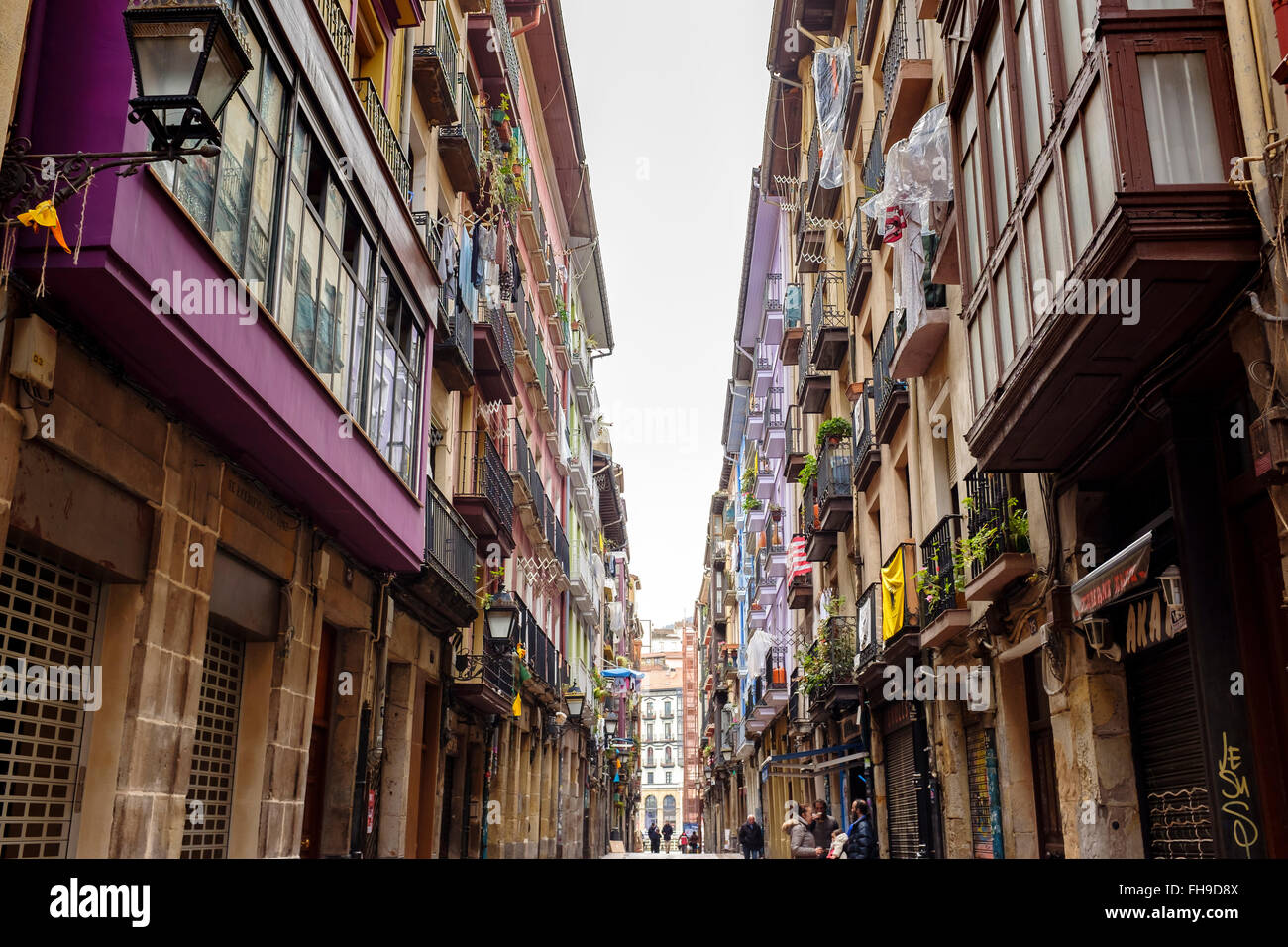 Bilbao old town hi-res stock photography and images - Alamy
