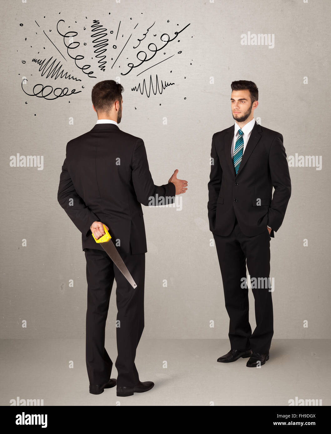 Angry business handshake concept Stock Photo - Alamy