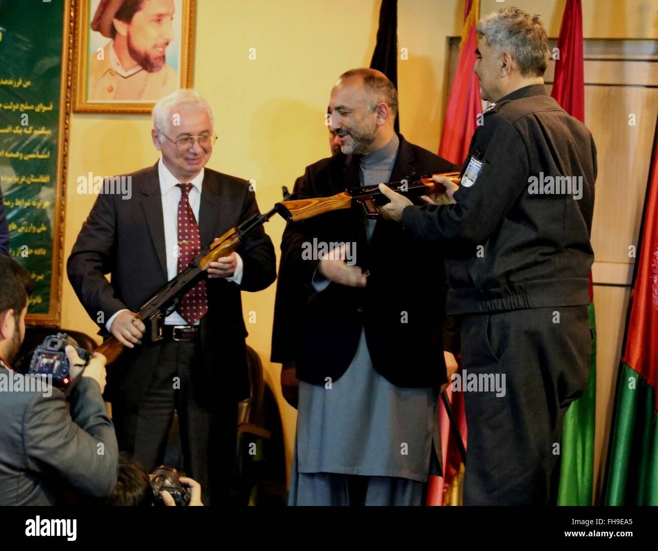 Kabul, Afghanistan. 24th Feb, 2016. Afghan National Security Advisor ...