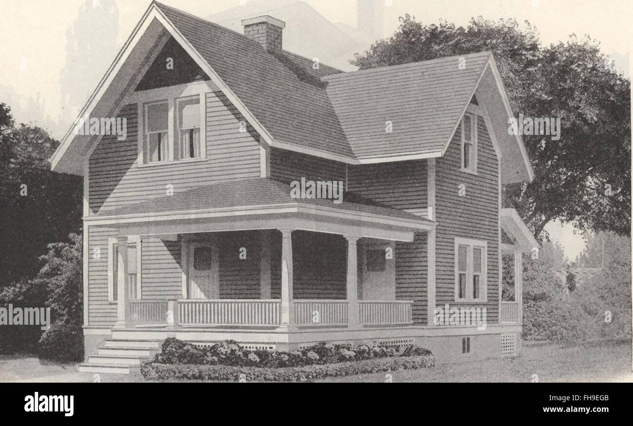 The 'Gordon-Van Tine Homes' (1921) publication features a range of ...